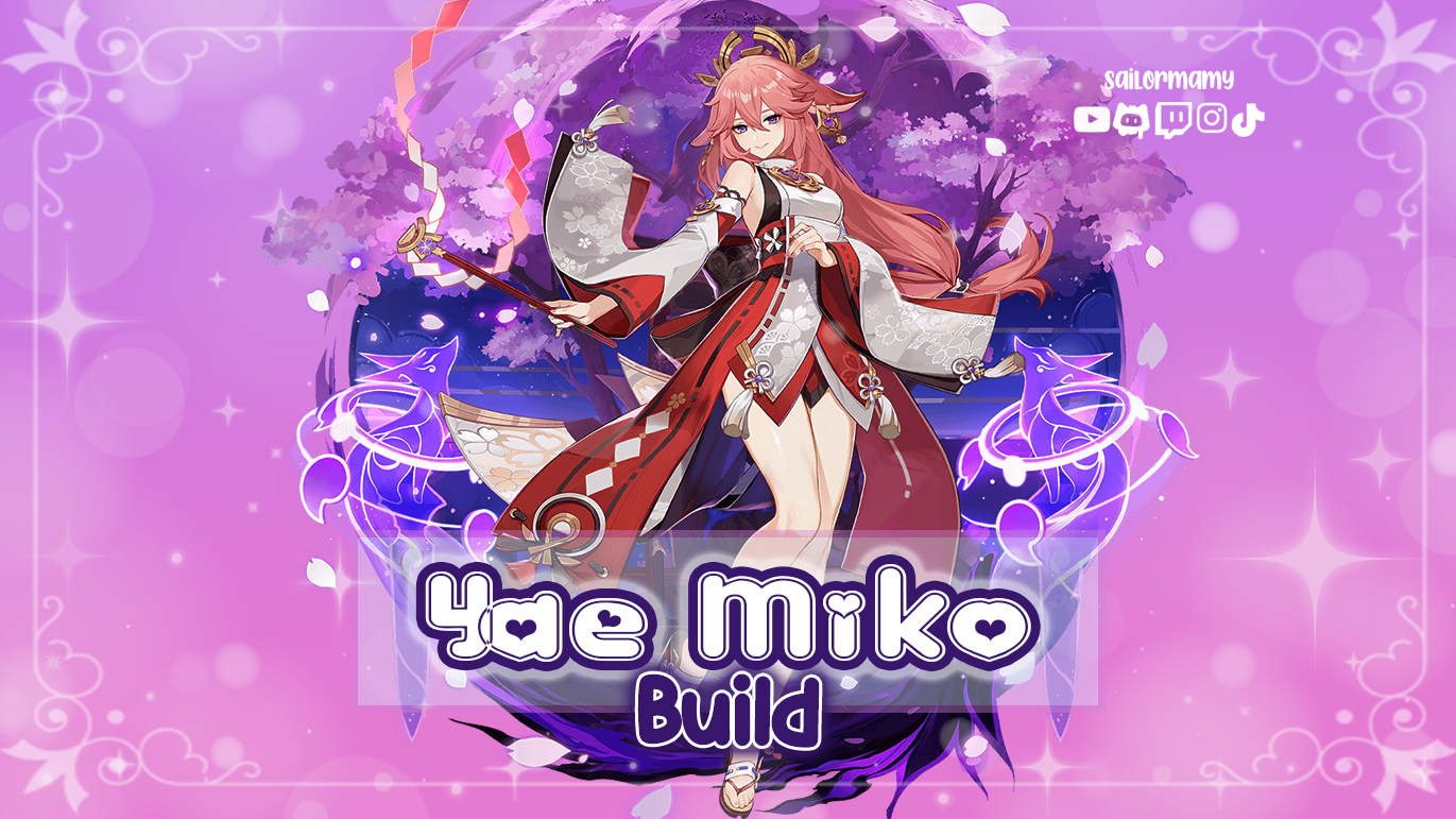[Version 4.4 ] Yae Miko 🌸 Guide, Build and Materials Genshin Impact ...