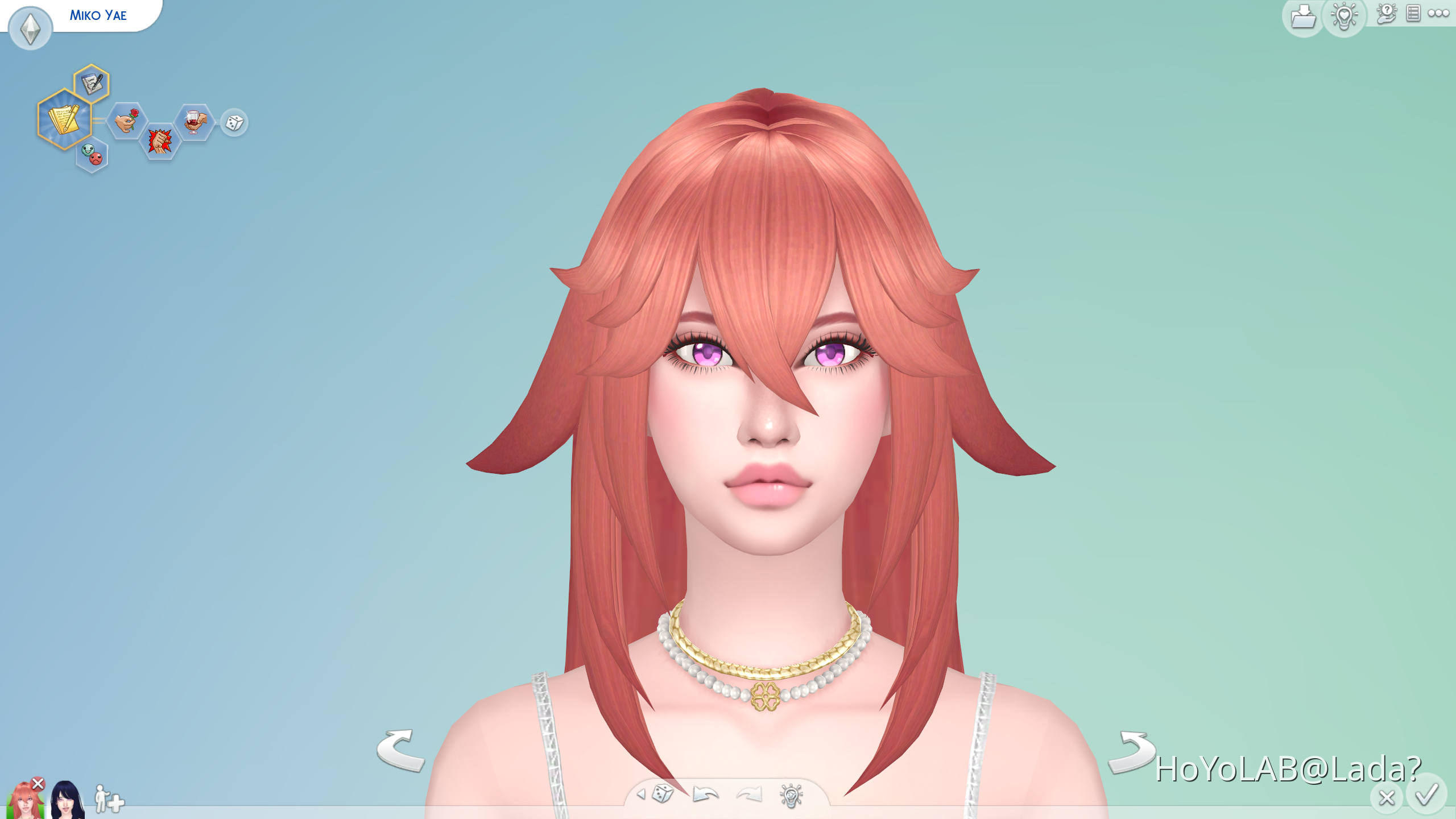 Ei and Miko - sims Genshin Impact | HoYoLAB