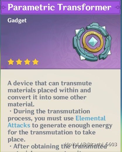 Parametric Transformer Genshin Impact | HoYoLAB