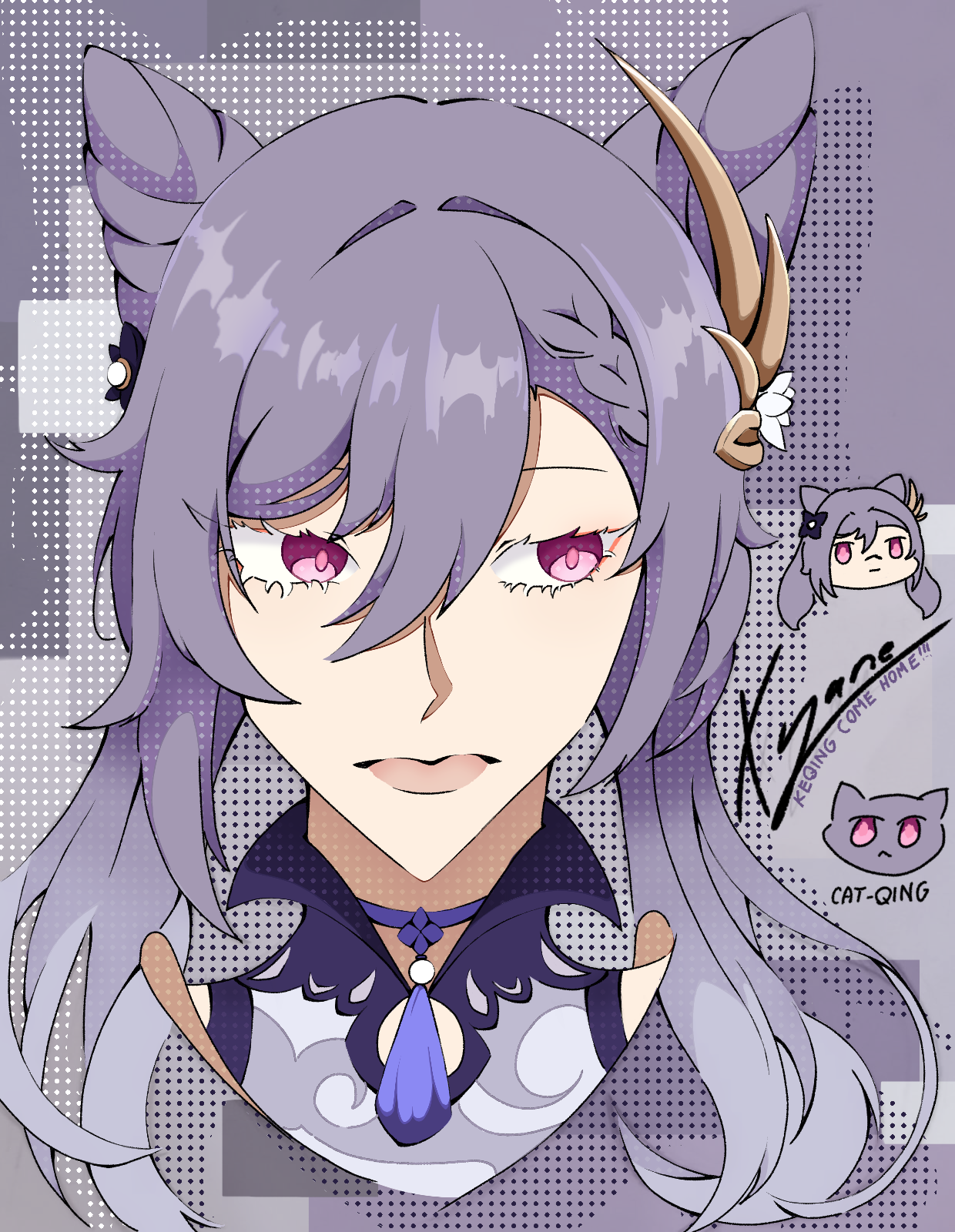 digitalised my keqing fanart Genshin Impact | HoYoLAB