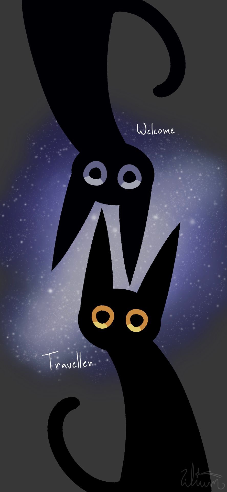 Wallpaper pair: Portal Cats | HoYoLAB