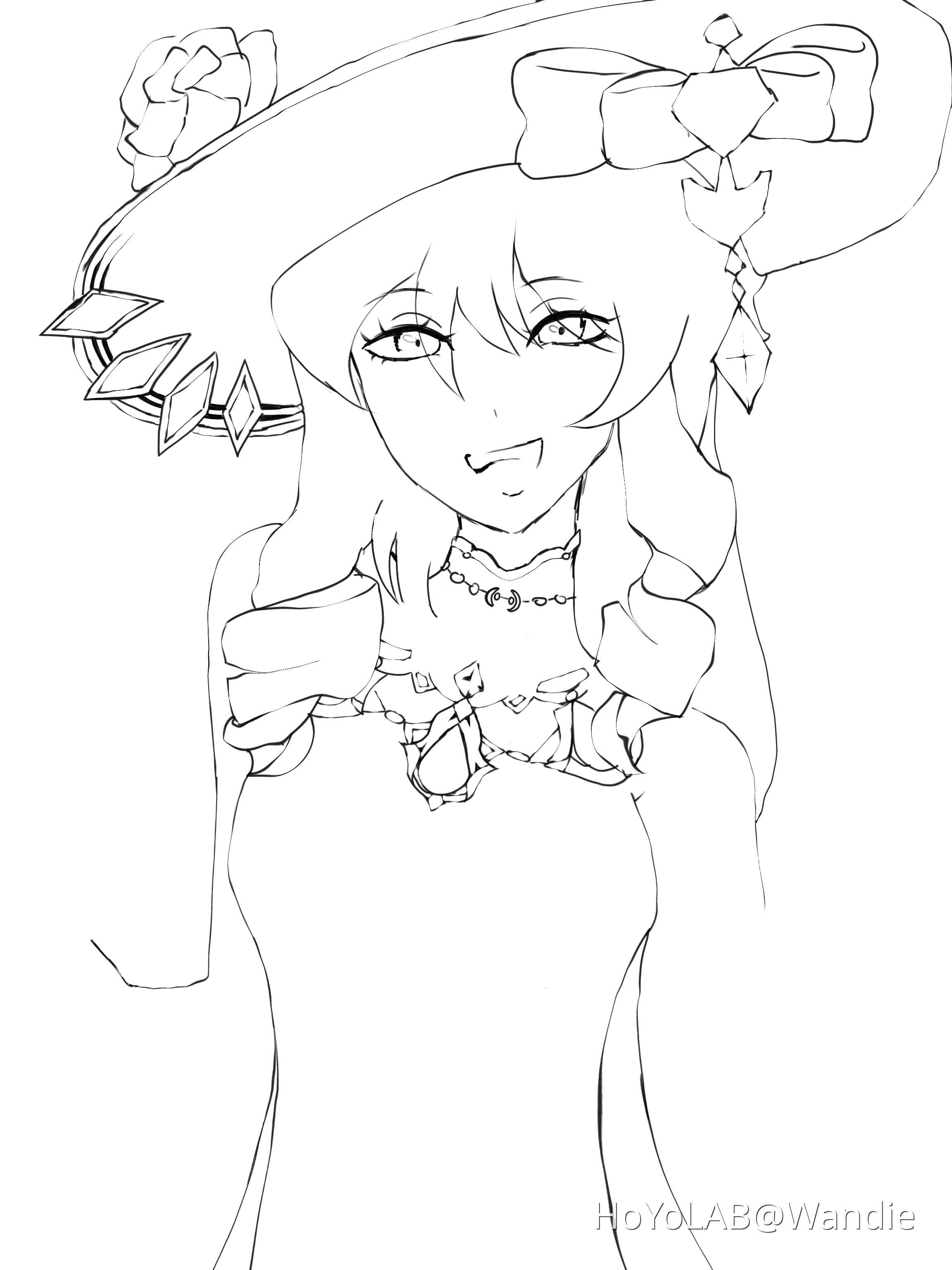 My process in drawing Navia is going greatt ⭐ Genshin Impact | HoYoLAB