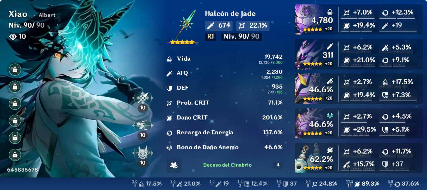 Equipo Xiao Hypercarry Genshin Impact | HoYoLAB