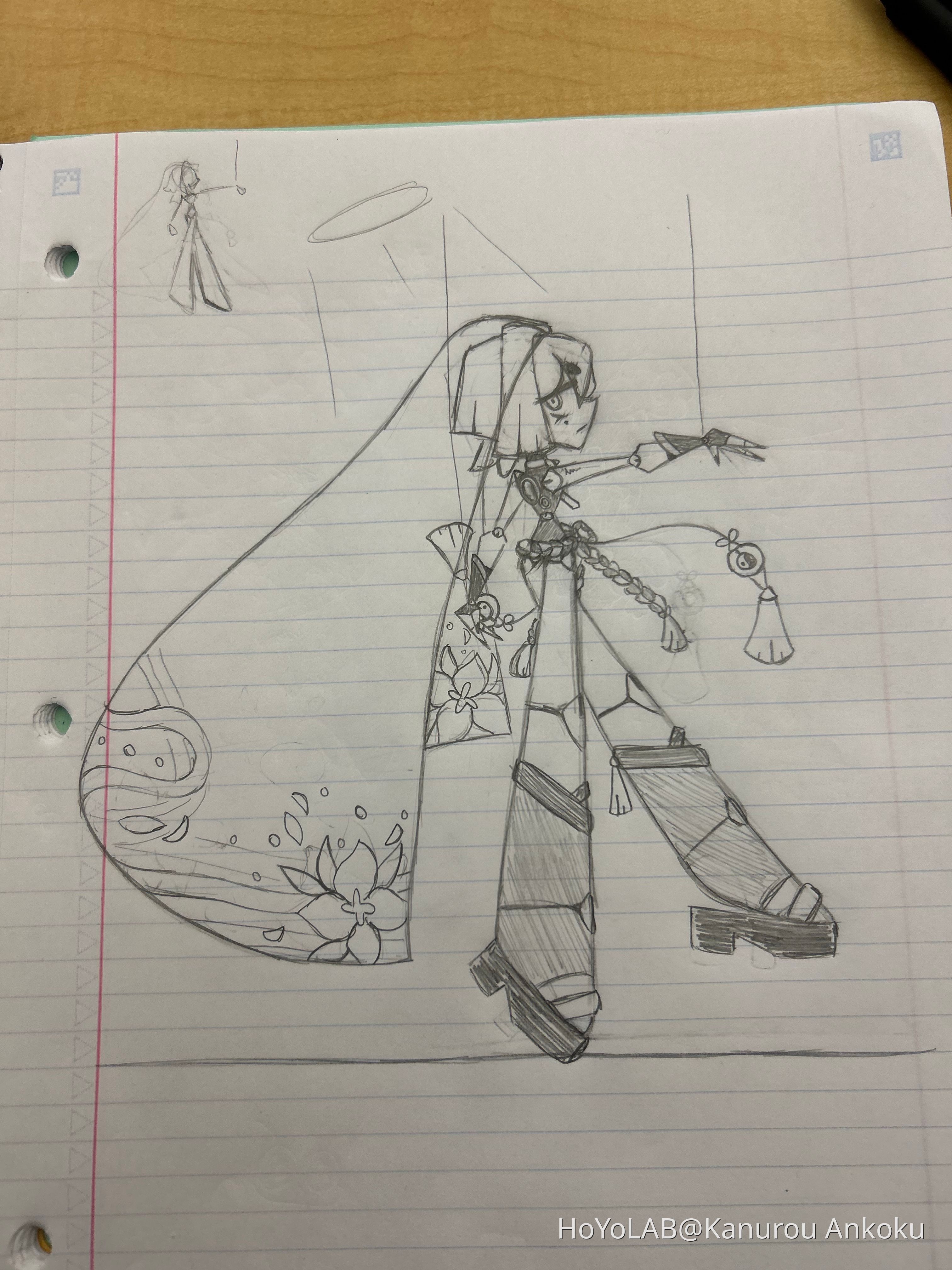 Scaramouche drawing Genshin Impact | HoYoLAB