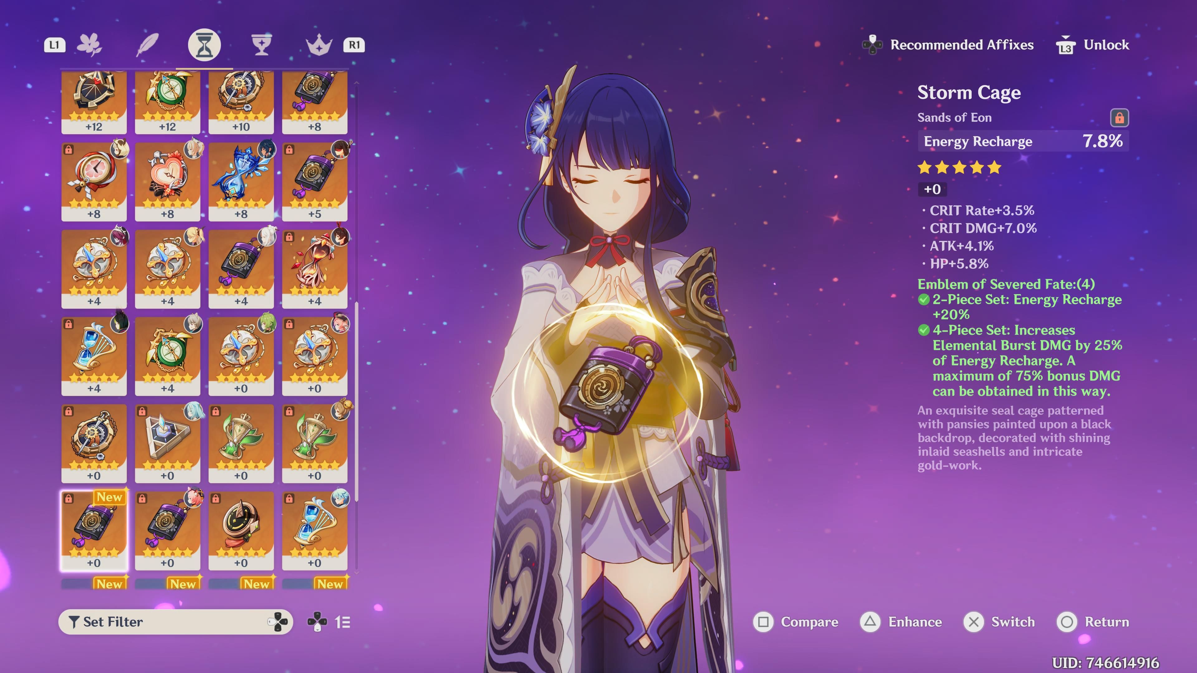 Raiden shogun Artifact Genshin Impact | HoYoLAB