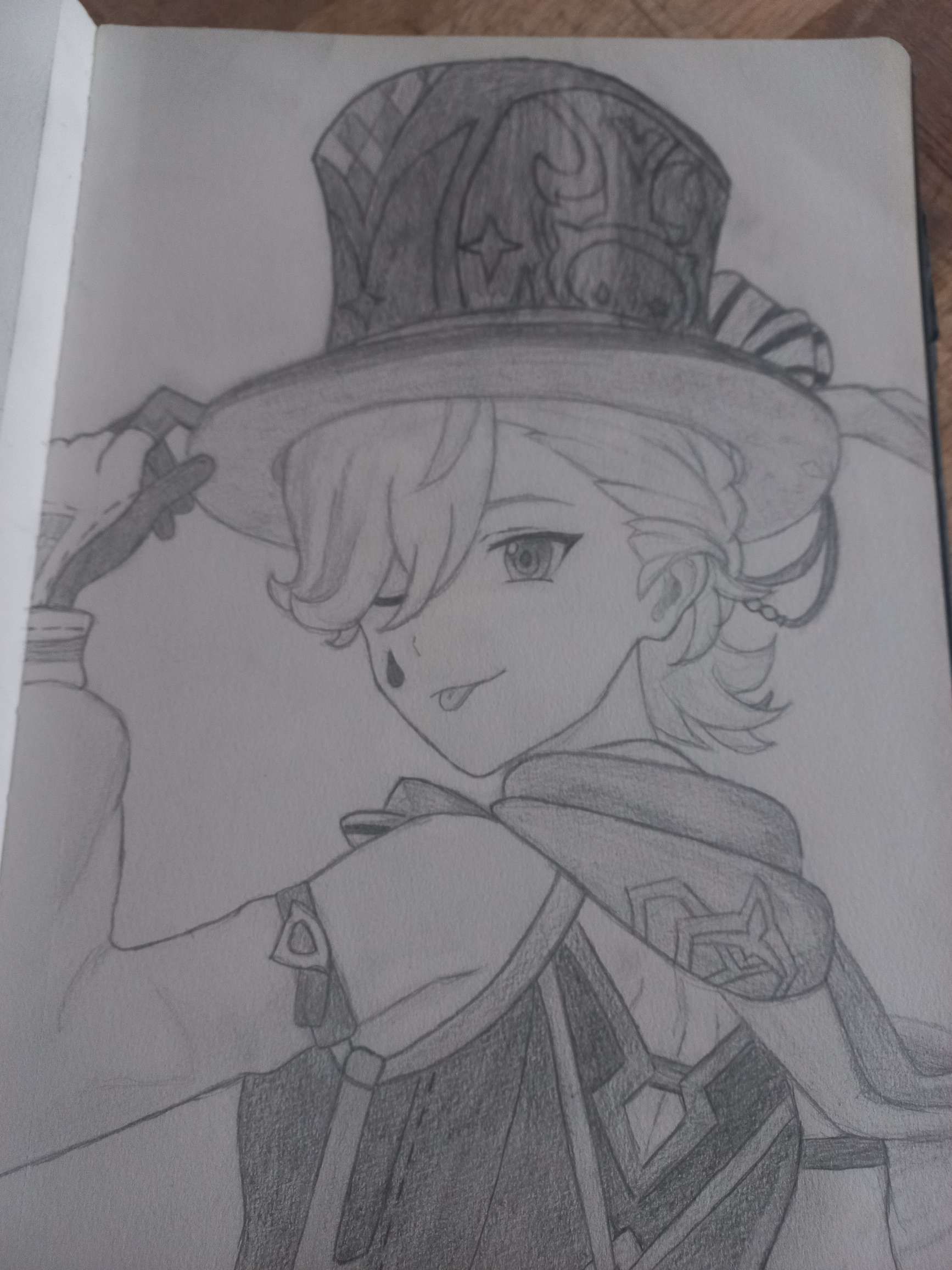 drawing lyney Genshin Impact | HoYoLAB