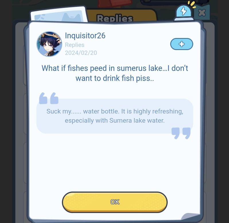 Again with the scara pfp. I understand that this might be true, but ...