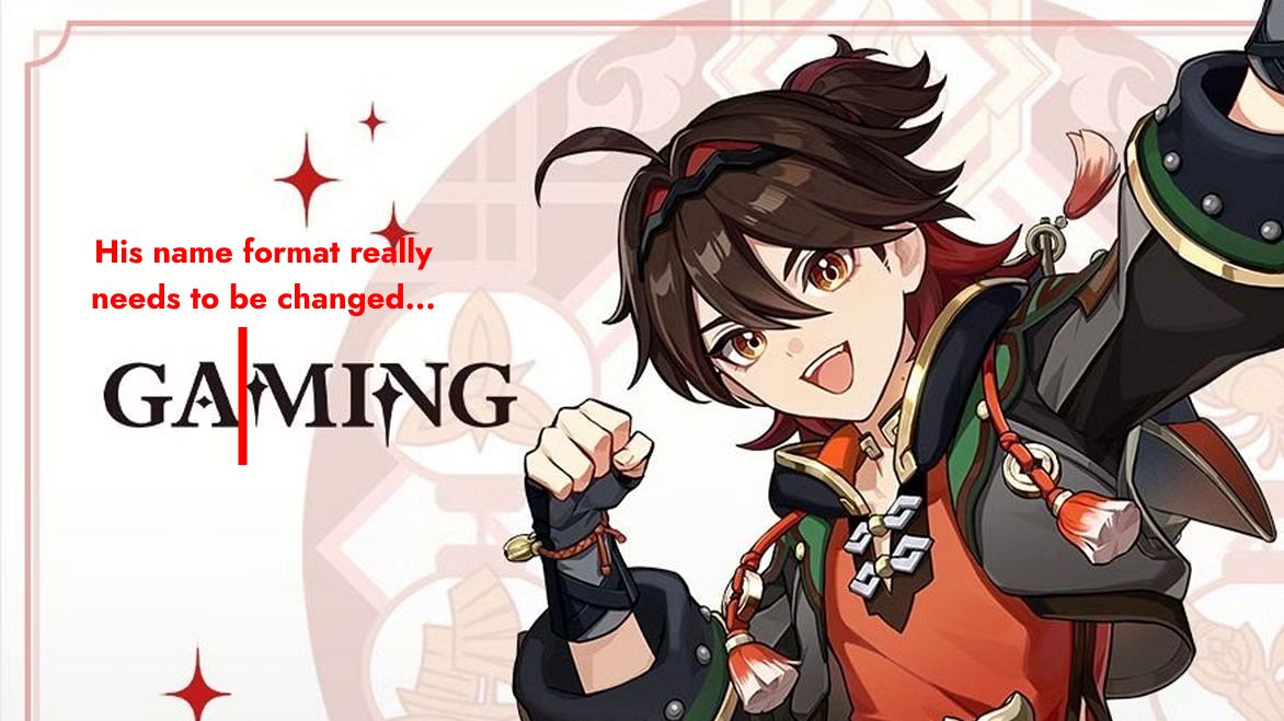 Ga Ming's name format needs to be changed in-game Genshin Impact | HoYoLAB