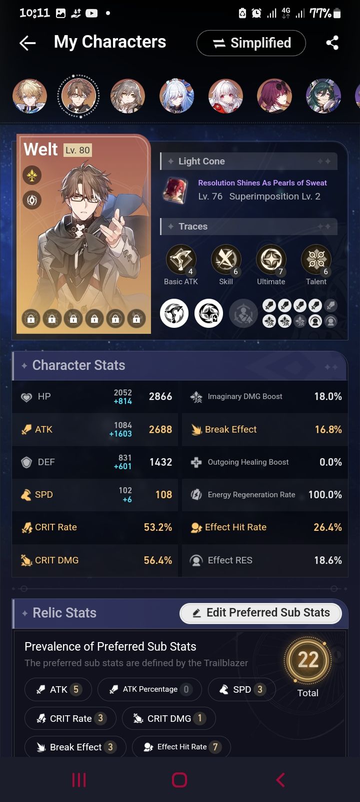 I need help for my Welt in hsr Honkai: Star Rail | HoYoLAB