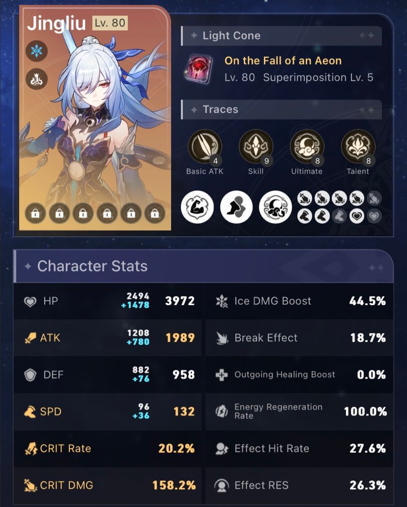 Does this stat good enough for my jingliu? Honkai: Star Rail | HoYoLAB