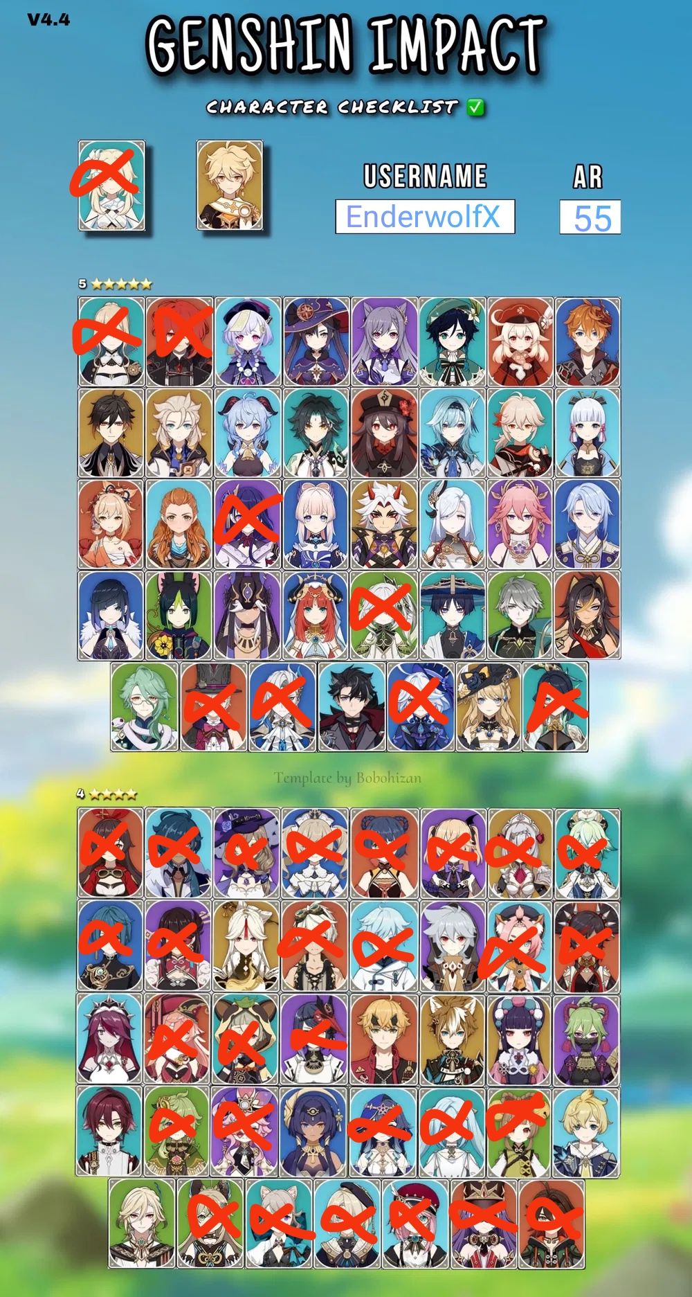 character check list comment yours too 😜 Genshin Impact | HoYoLAB