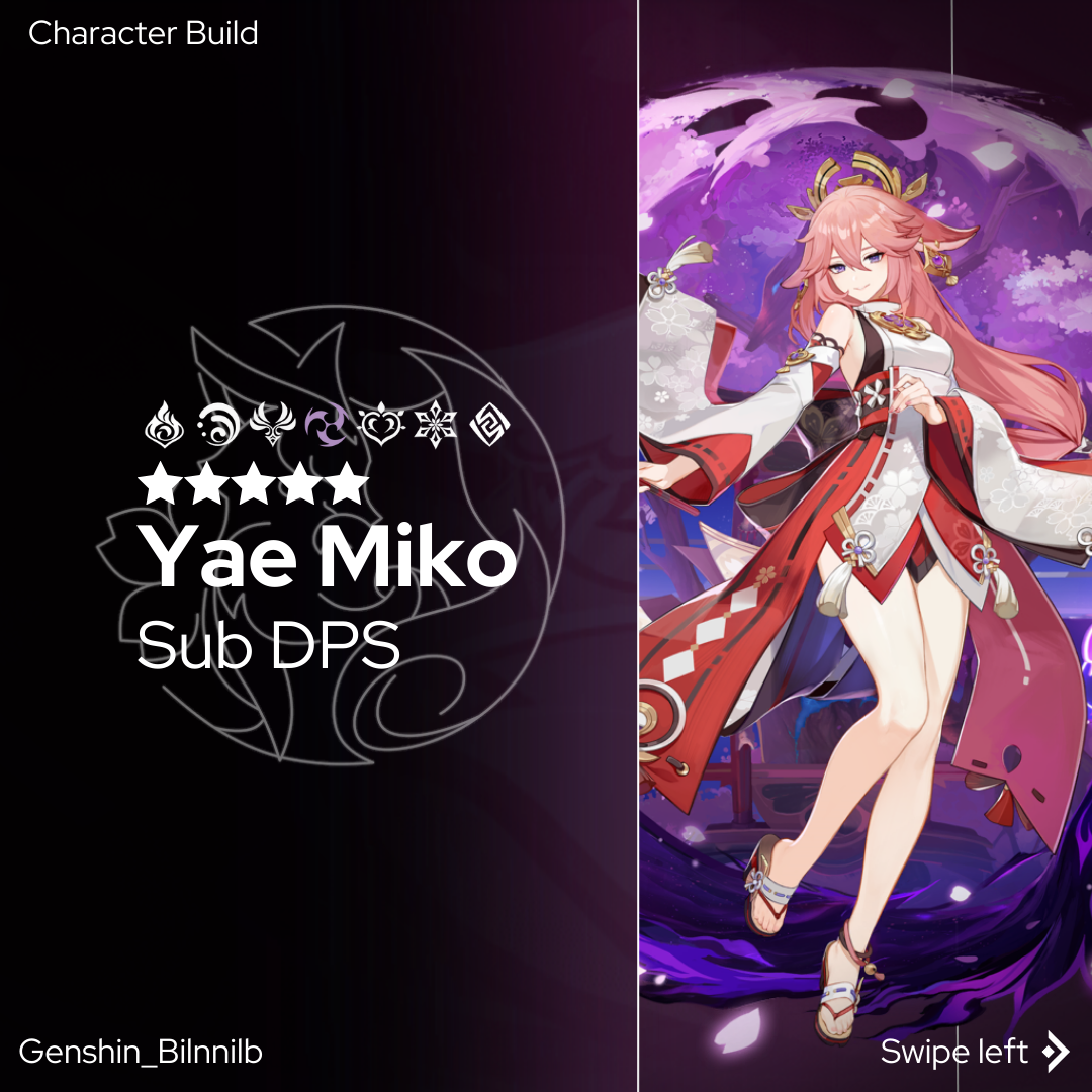 (4.4) Yae Miko Build Guide as Sub DPS Genshin Impact | HoYoLAB