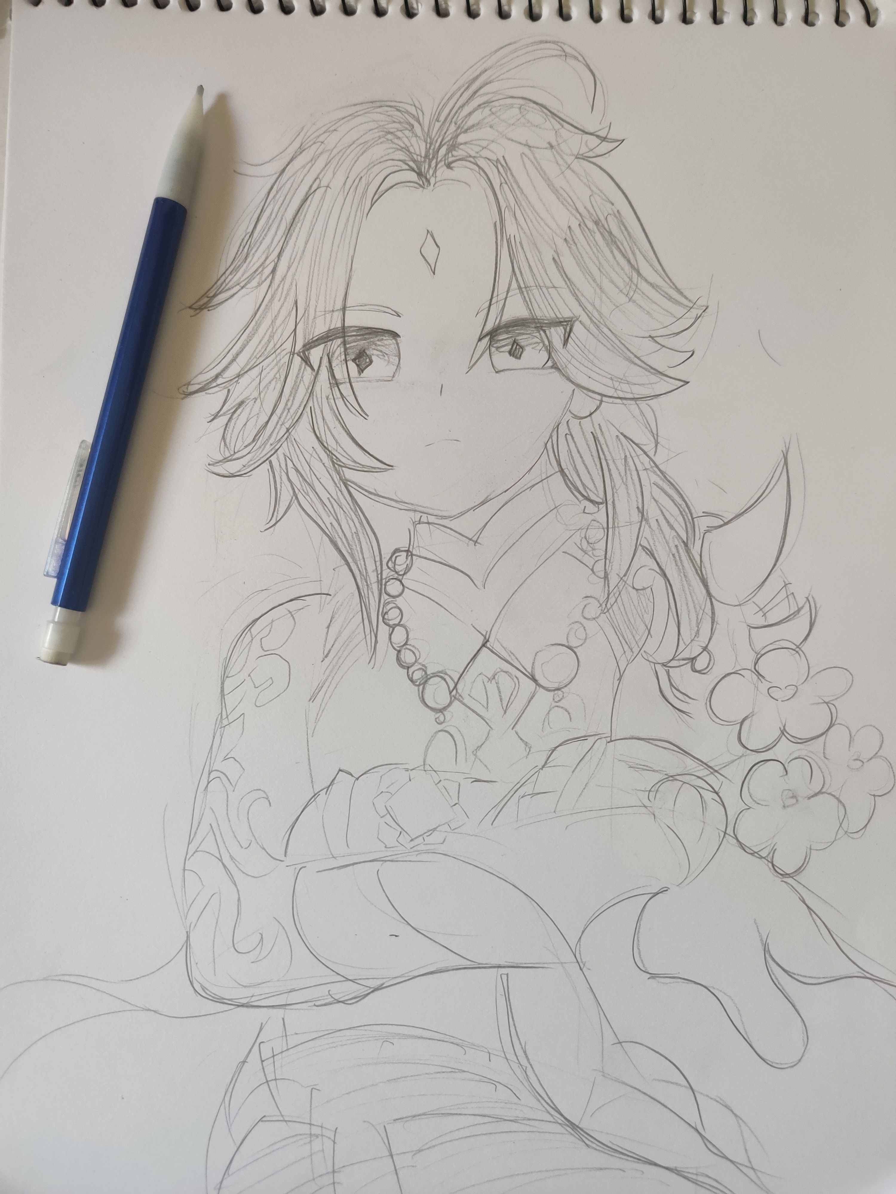 Drawing xiao Genshin Impact | HoYoLAB