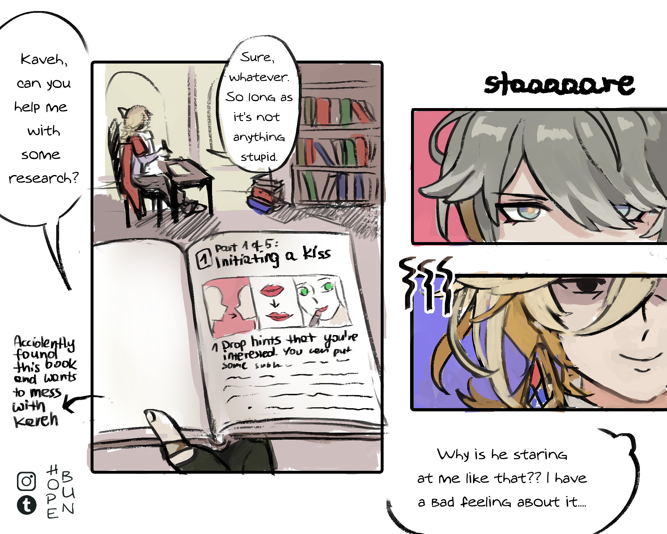 Silly Kaveh & Alhaitham comic Genshin Impact | HoYoLAB