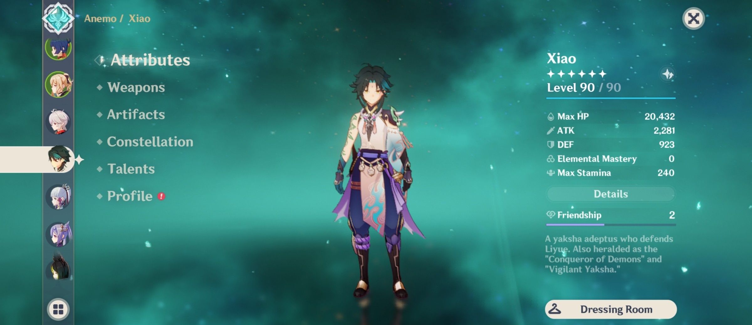 My xiao in 2 days talent 10/8/10 - weapon level 90 - character level 90 ...