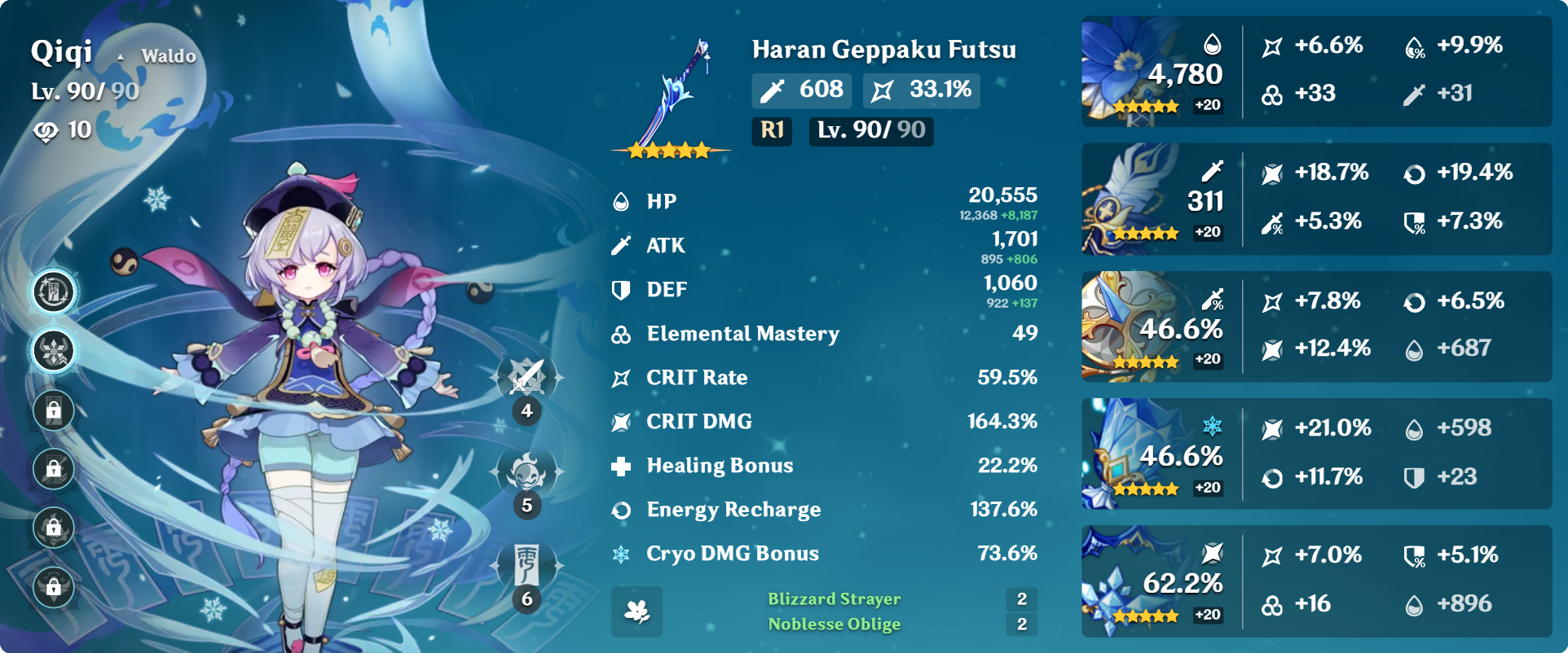 DPS qiqi build showcase. Genshin Impact | HoYoLAB
