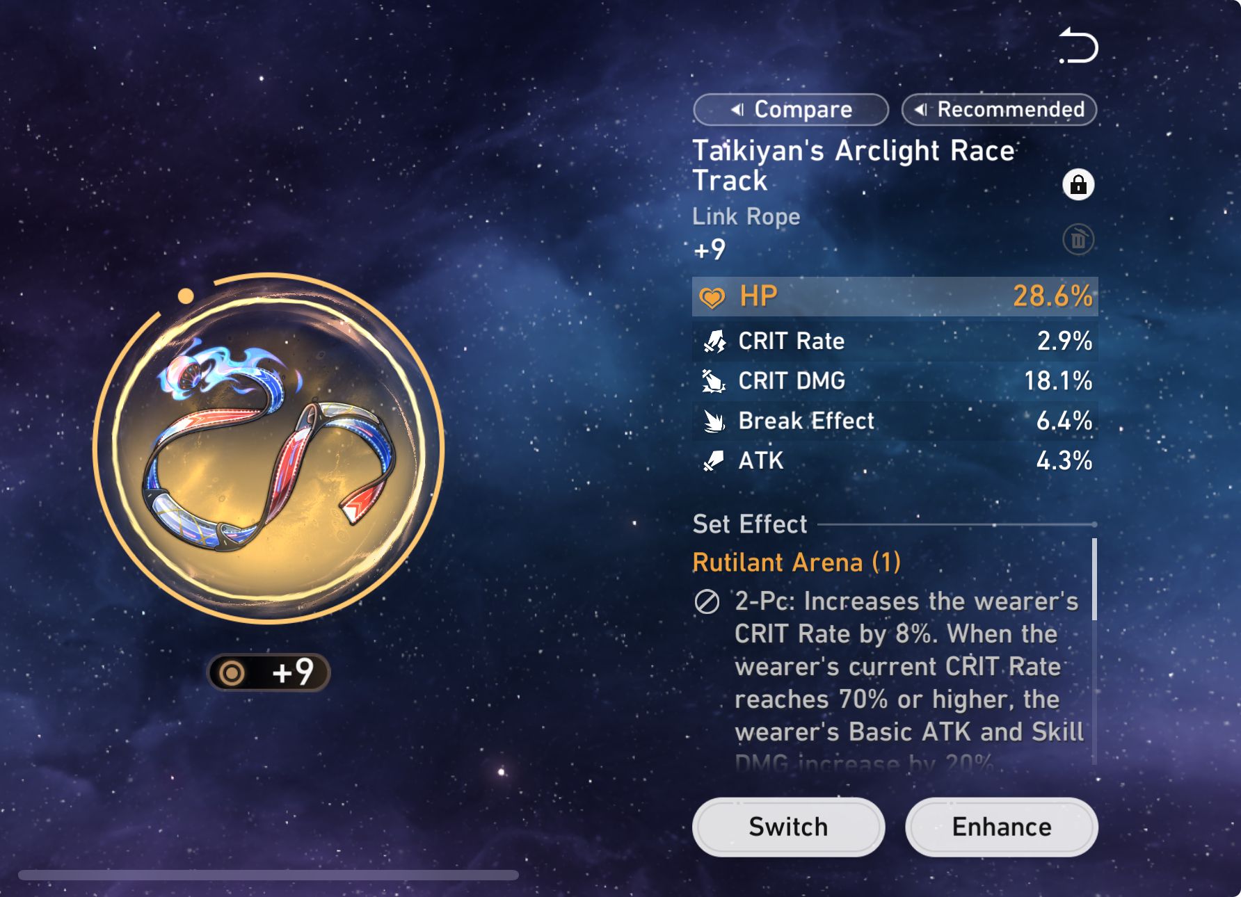 Rutilant Arena HP% rope question Honkai: Star Rail | HoYoLAB