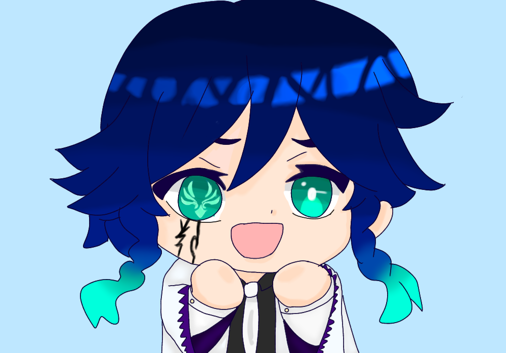 Chibi Venti and Wirth Madl. (crossover au of mashle magic and muscles ...