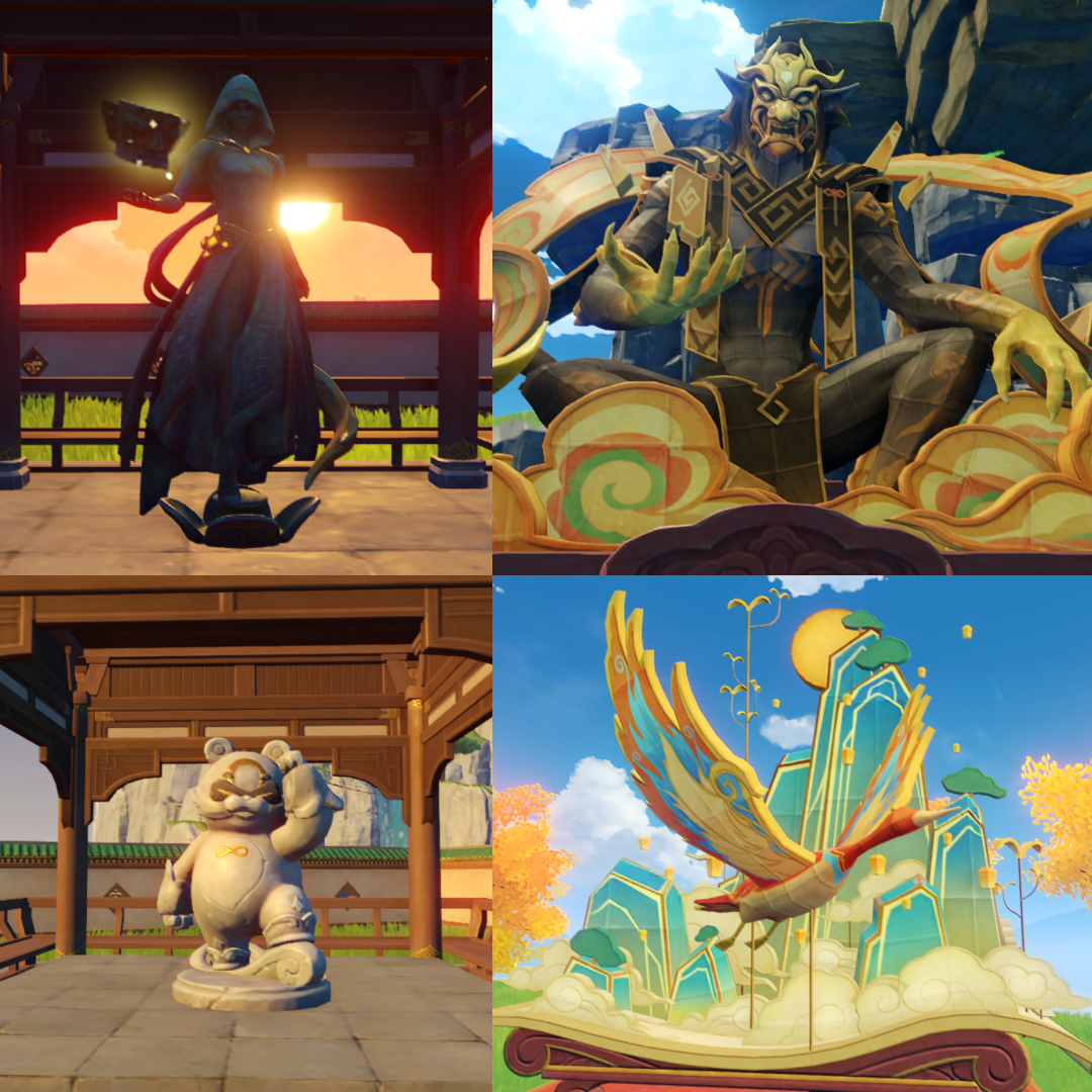 The adepti statues Genshin Impact | HoYoLAB