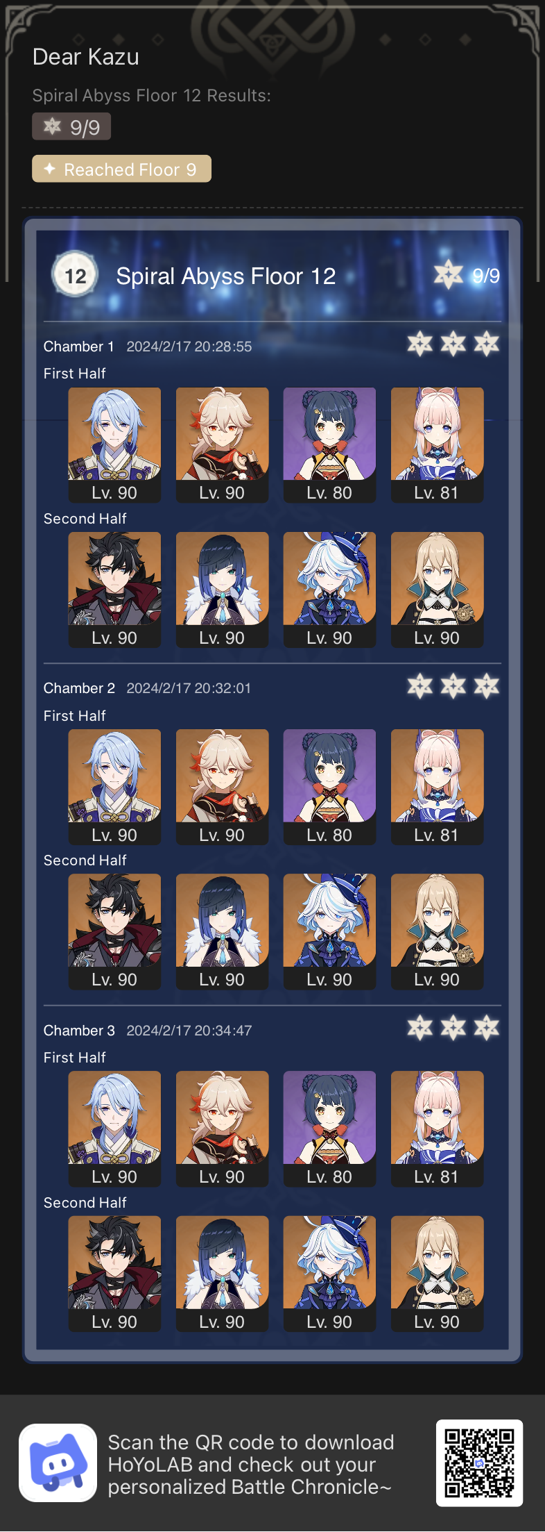 Abyss run Genshin Impact | HoYoLAB