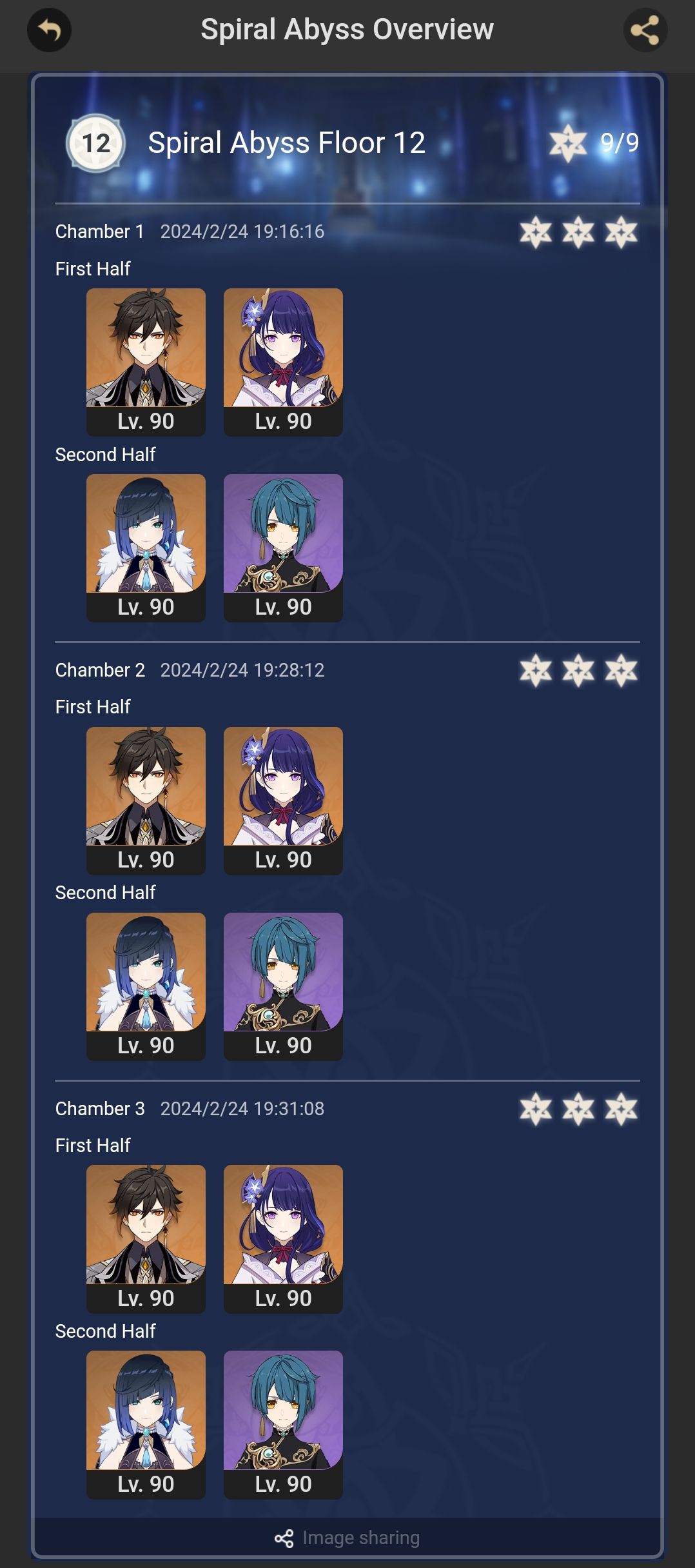 Duo C3 Raiden ft C3 Yelan Spiral Abyss floor 12 Genshin Impact | HoYoLAB