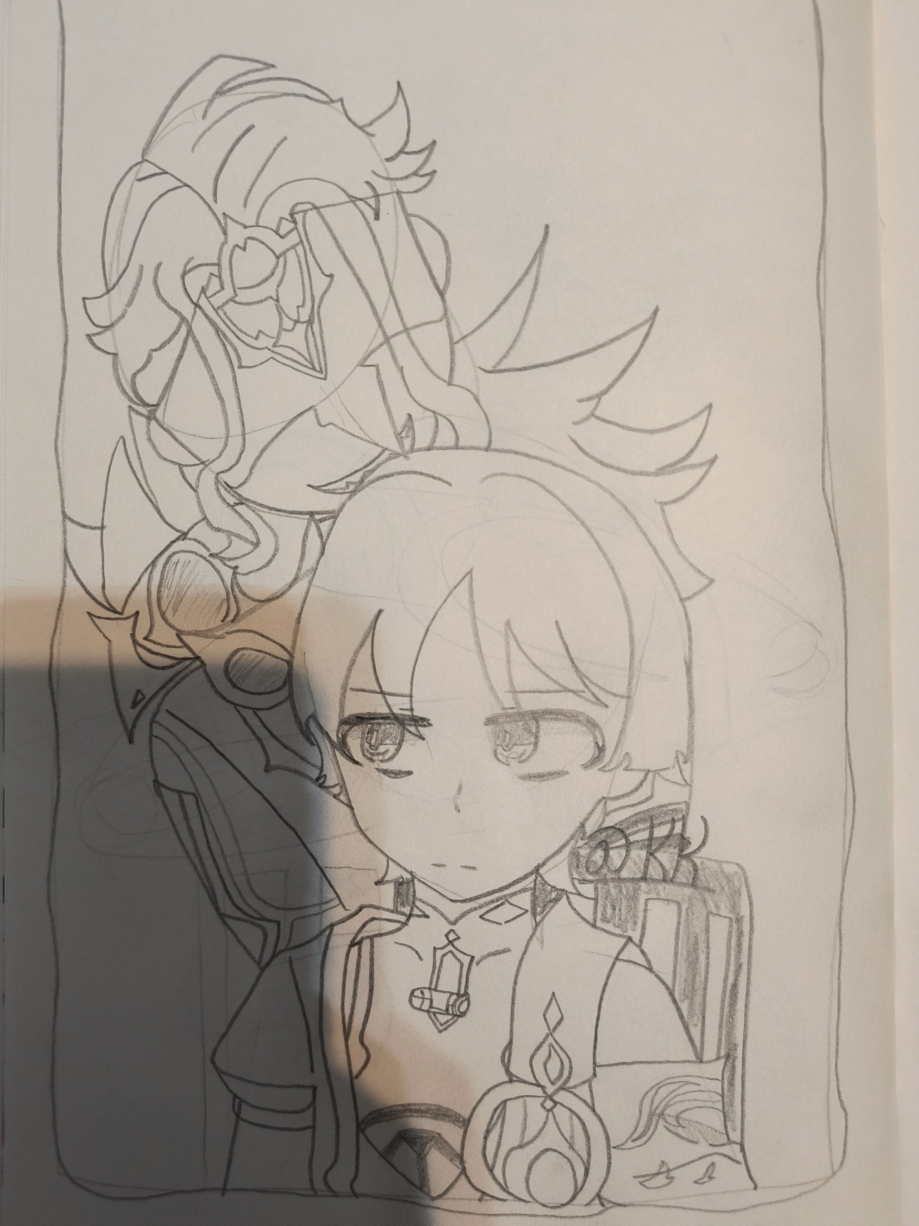 A looming monster (Sketch) Genshin Impact | HoYoLAB