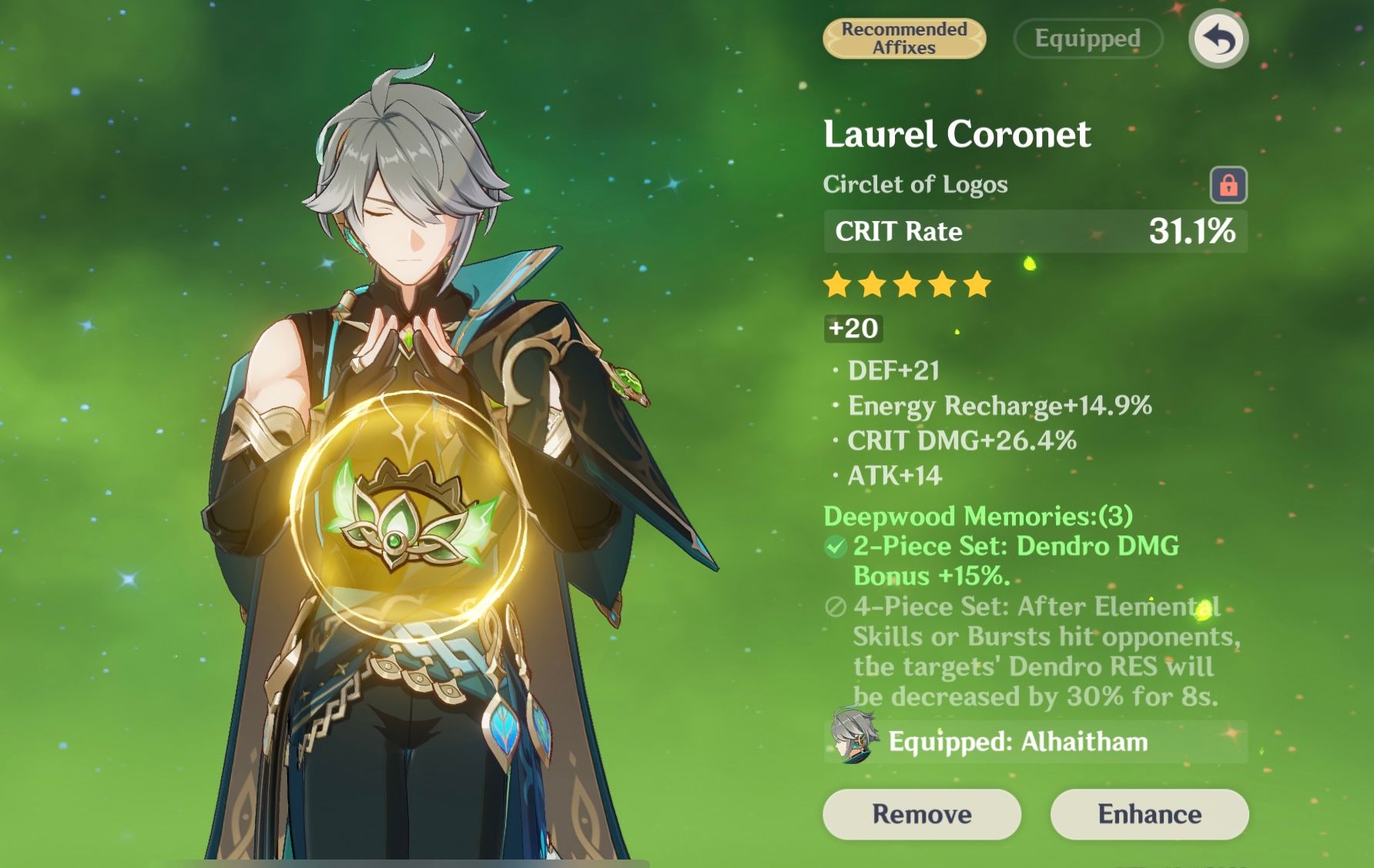 NEW CIRCLET!! the build is coming along 😤💪 Genshin Impact | HoYoLAB