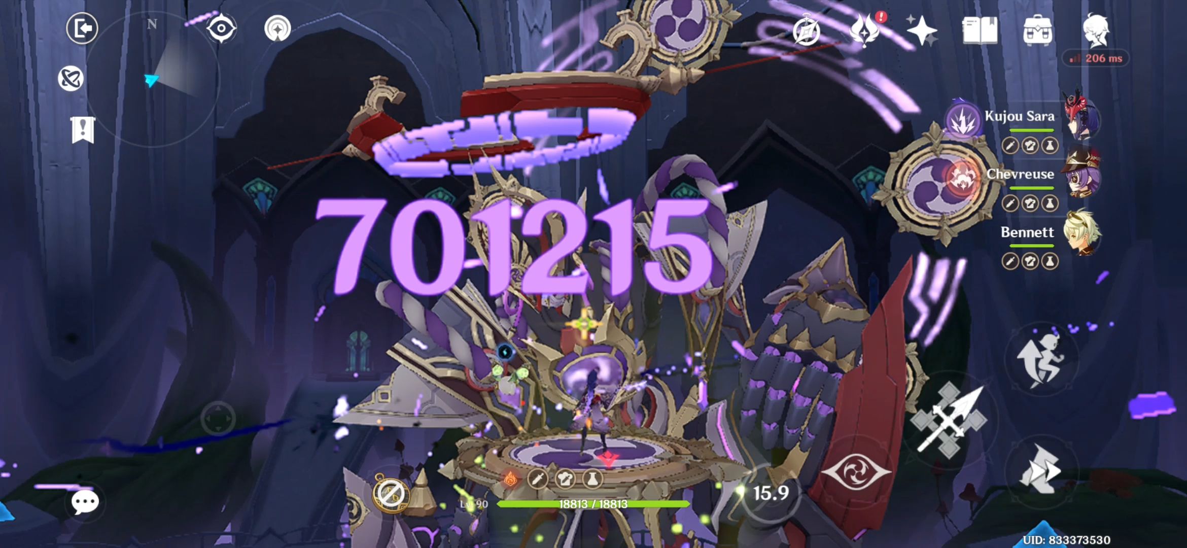 Raiden damage showcase (c0, r5 catch) Genshin Impact | HoYoLAB