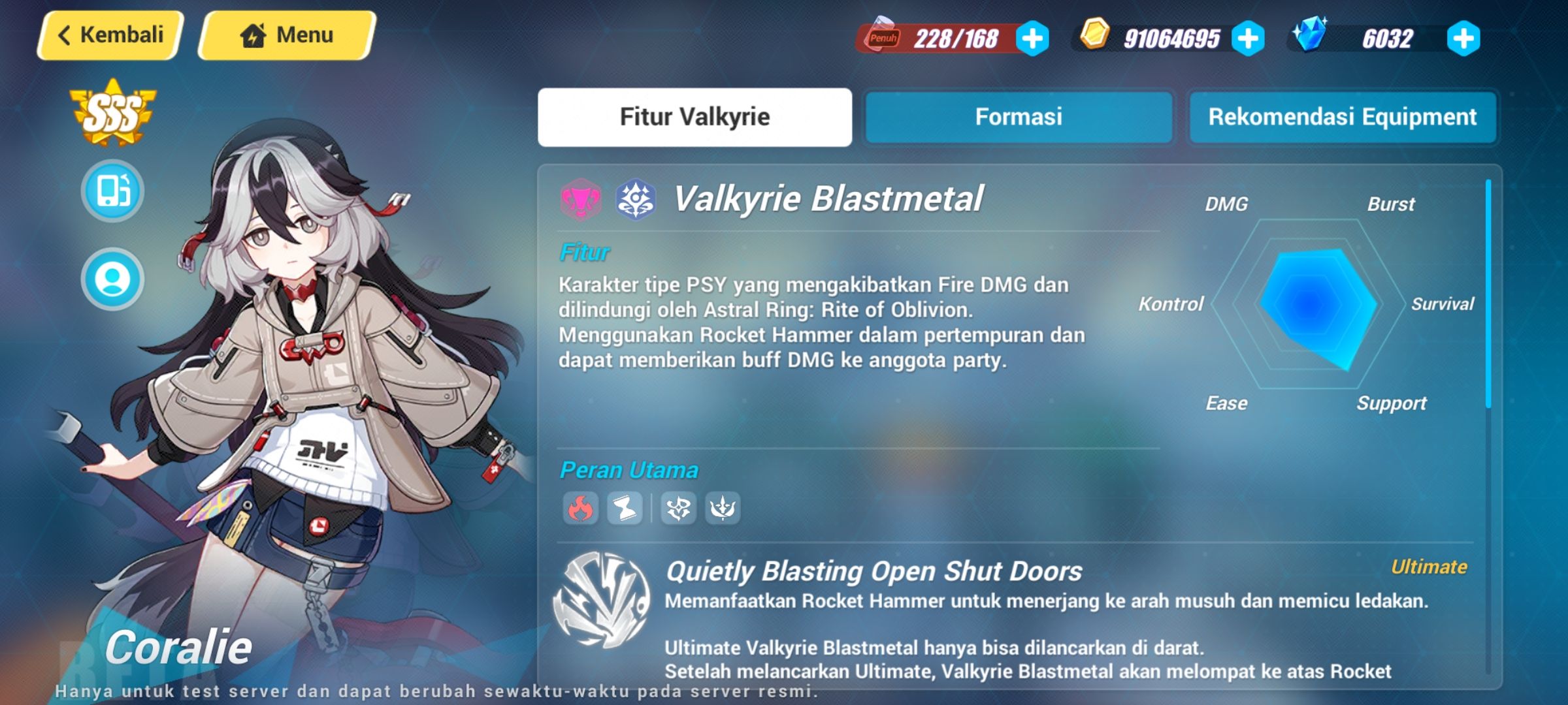 [BETA 7.3] Coralie!! Ulasan Singkat Kit, Skill Dasar, dan Panduan - Valkyrie Blastmetal Honkai ...