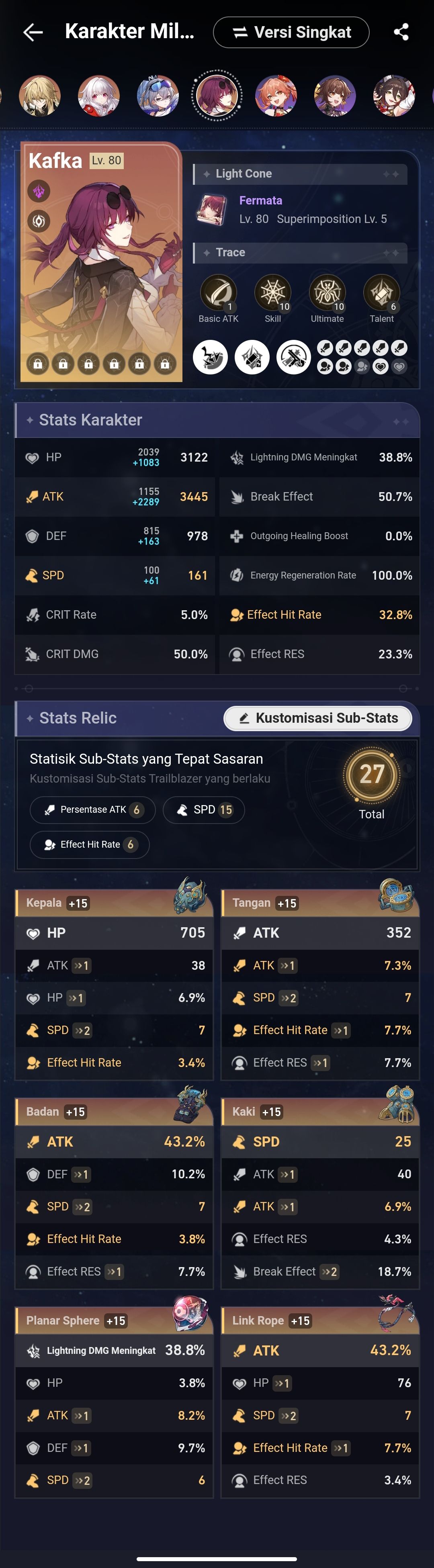 my best f2p kafka build Honkai: Star Rail | HoYoLAB