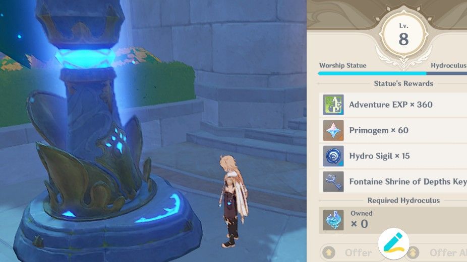 Statue of 7 hydro, Fontaine Genshin Impact | HoYoLAB