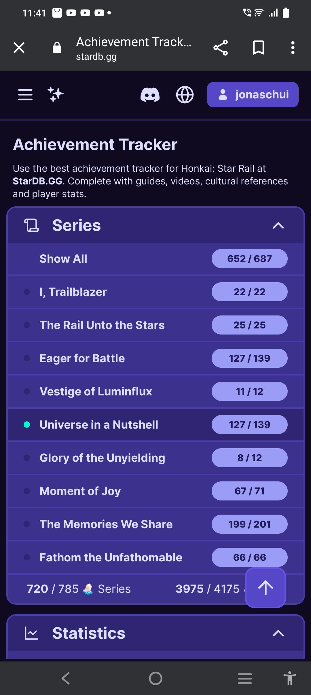 Best achievement tracker in HSR! Recommend for everyone that has ...