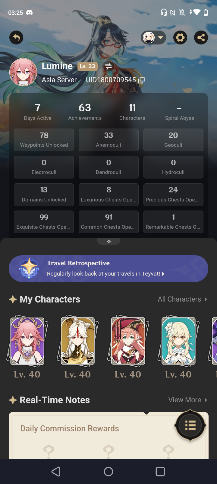 Week 01 Genshin Impact Progress Genshin Impact | HoYoLAB