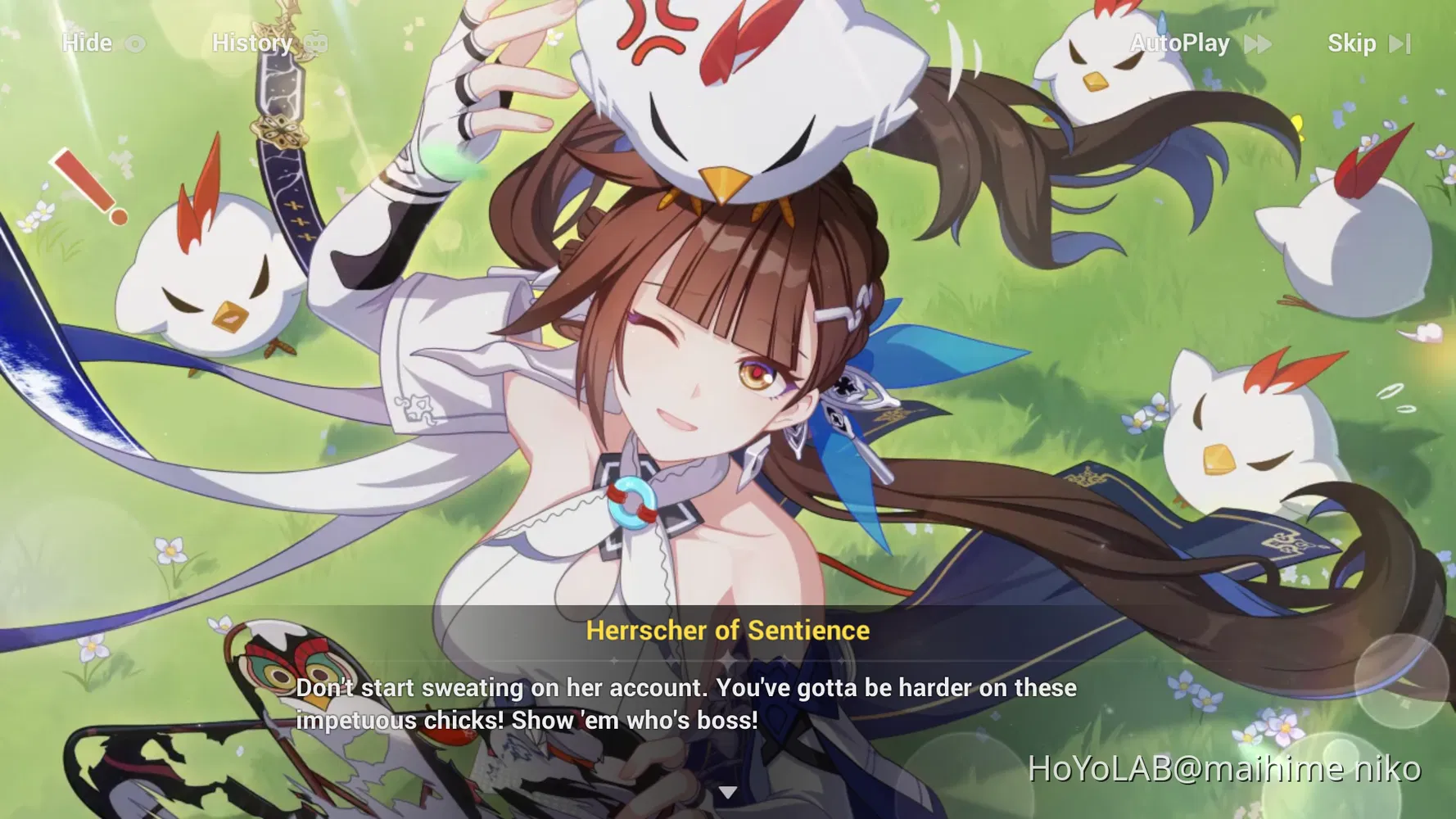 even the children recognizes the greatness of fu Hua and Senti Honkai ...