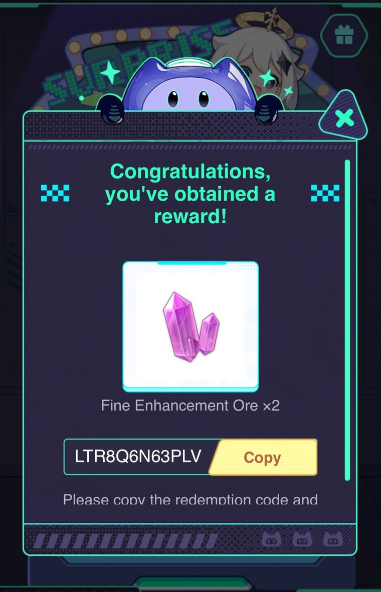 Fine Enhancement Ore One-Time Use Code Genshin Impact | HoYoLAB