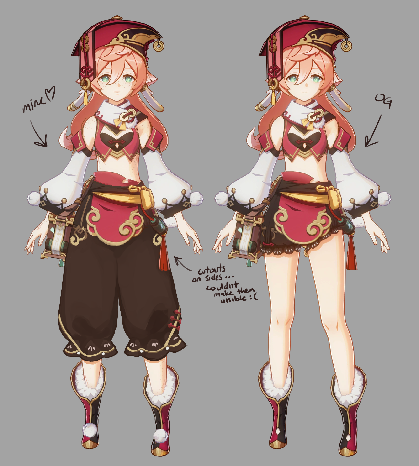 yanfei model edit ( with bonus doodle) Genshin Impact | HoYoLAB