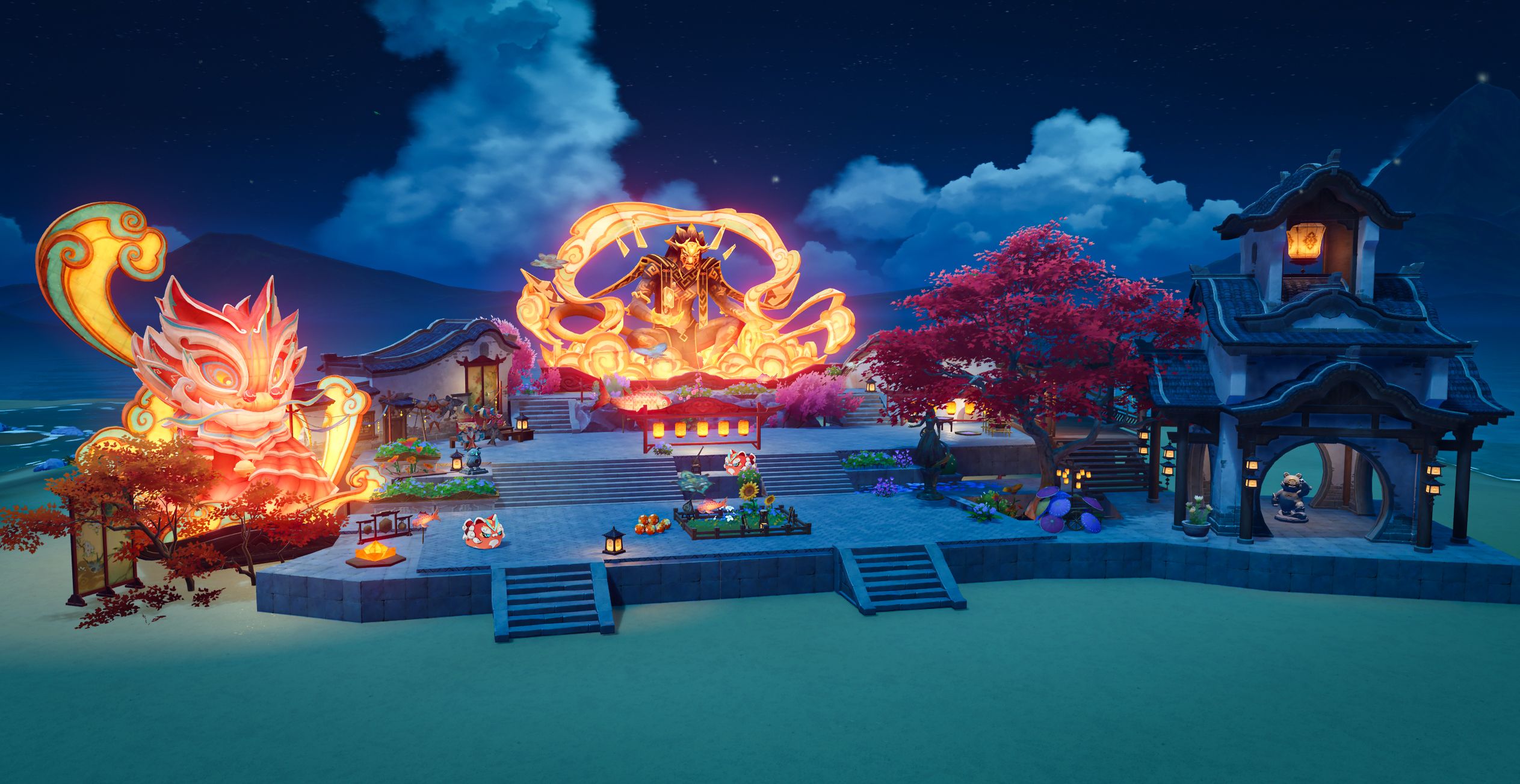 The 4th Lantern Rite - Menogias and Chenyu {26370169311} Genshin Impact ...