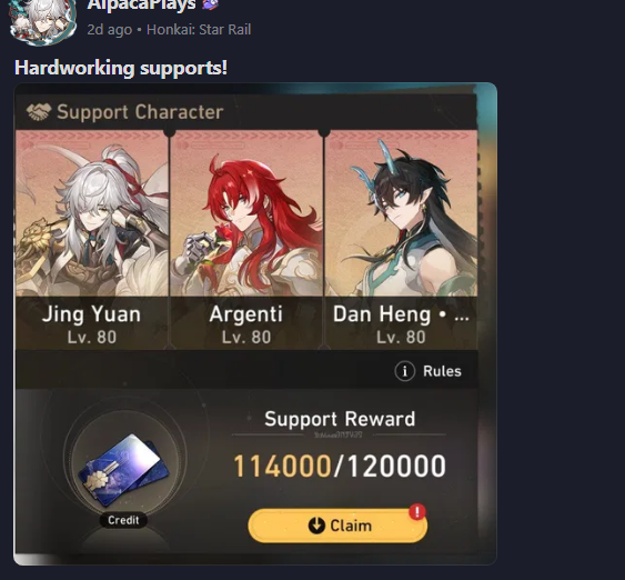 HSR Support system appreciation Honkai: Star Rail | HoYoLAB
