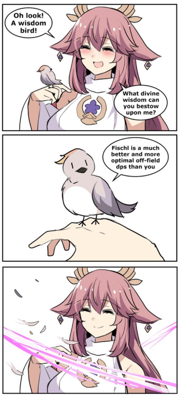 My Yae Miko collection, please if you have Yae memes or cute comics i ...