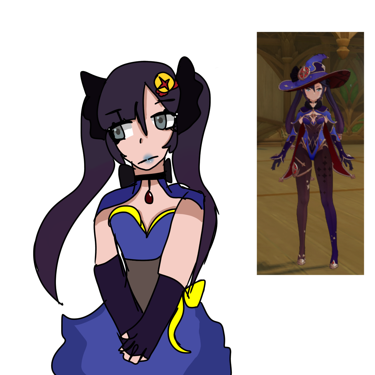 Mona fanart Genshin Impact | HoYoLAB