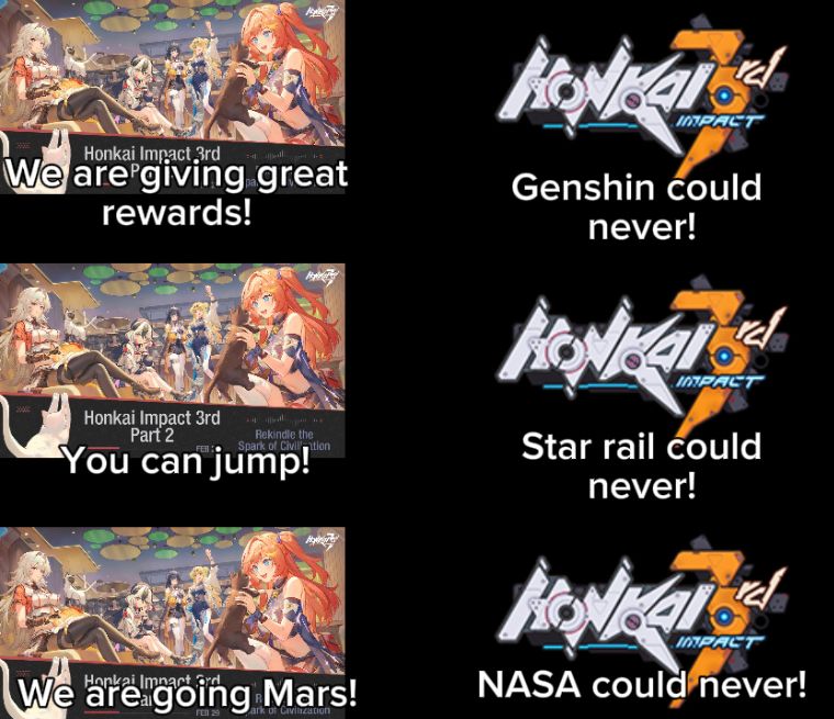 The honkai impact part 2 livestream in a single image Honkai Impact 3rd ...