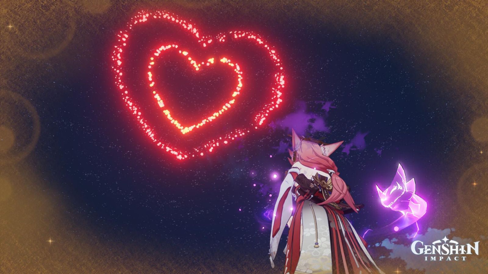 When Yae Miko is enjoying some fireworks (Okichi) and pro photographer ...