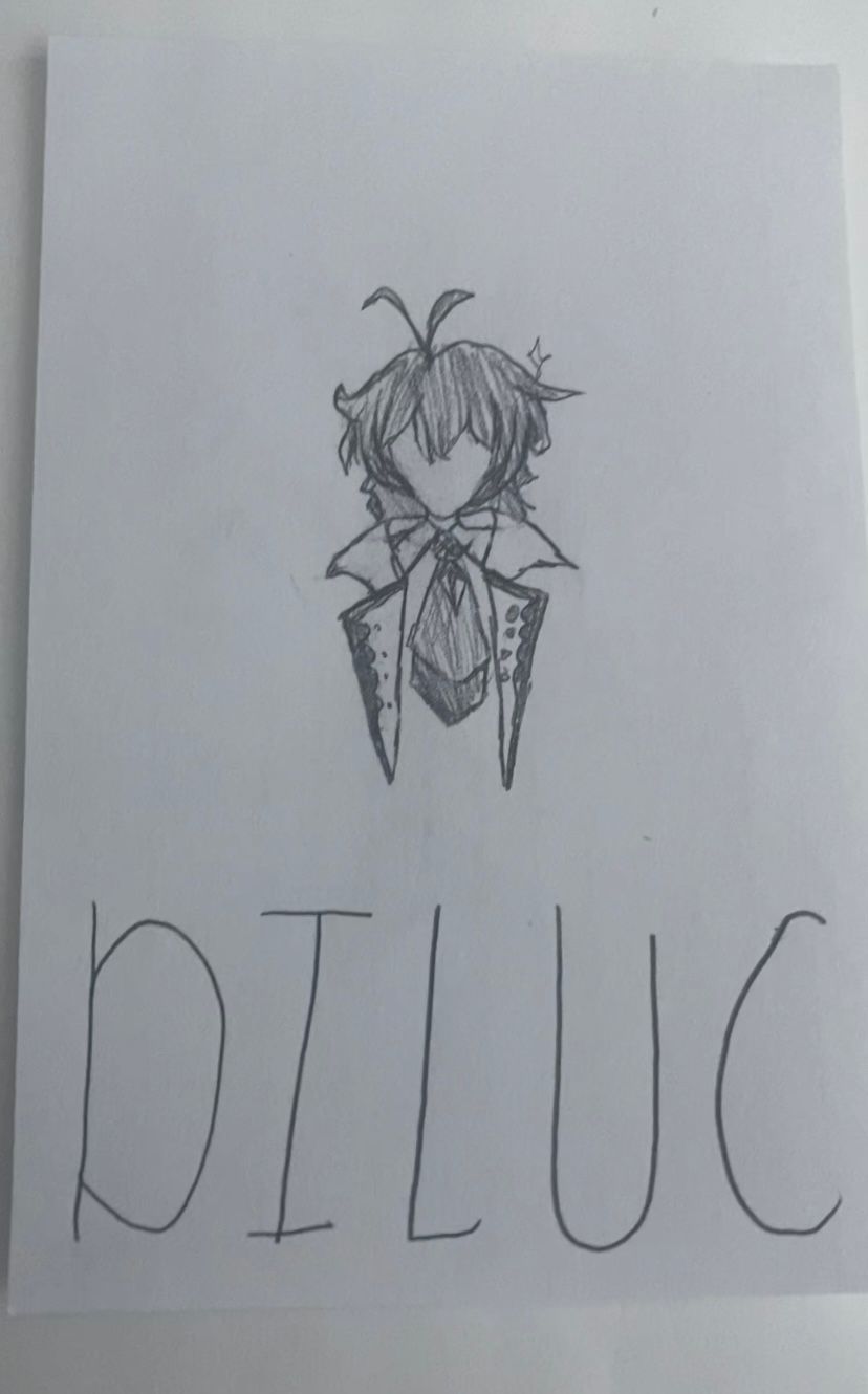 Diluc drawing! Genshin Impact | HoYoLAB