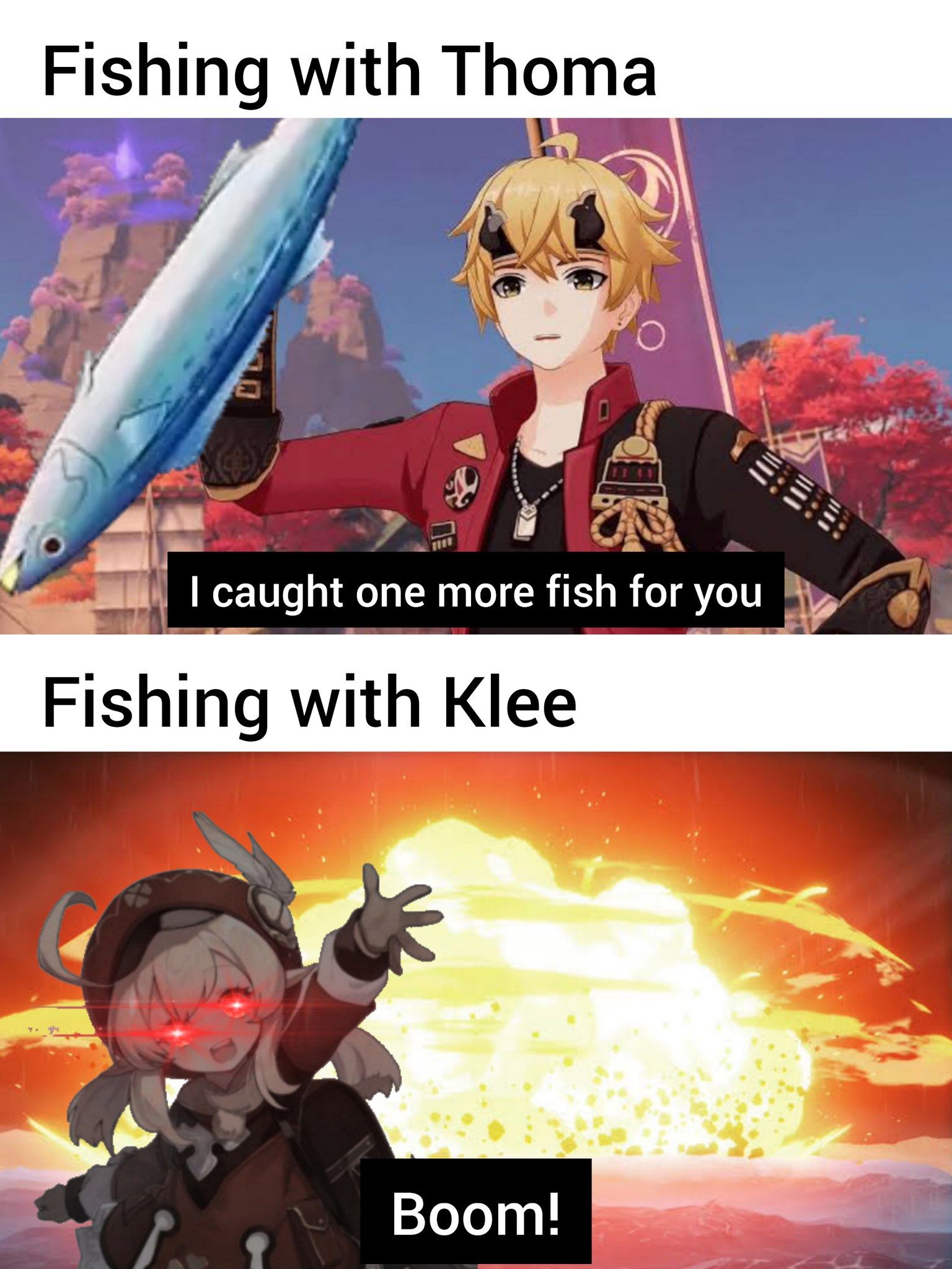 BYE GUYS IMMA GO FISH WITH KLEE WOULDNT YOU TOO? Genshin Impact | HoYoLAB