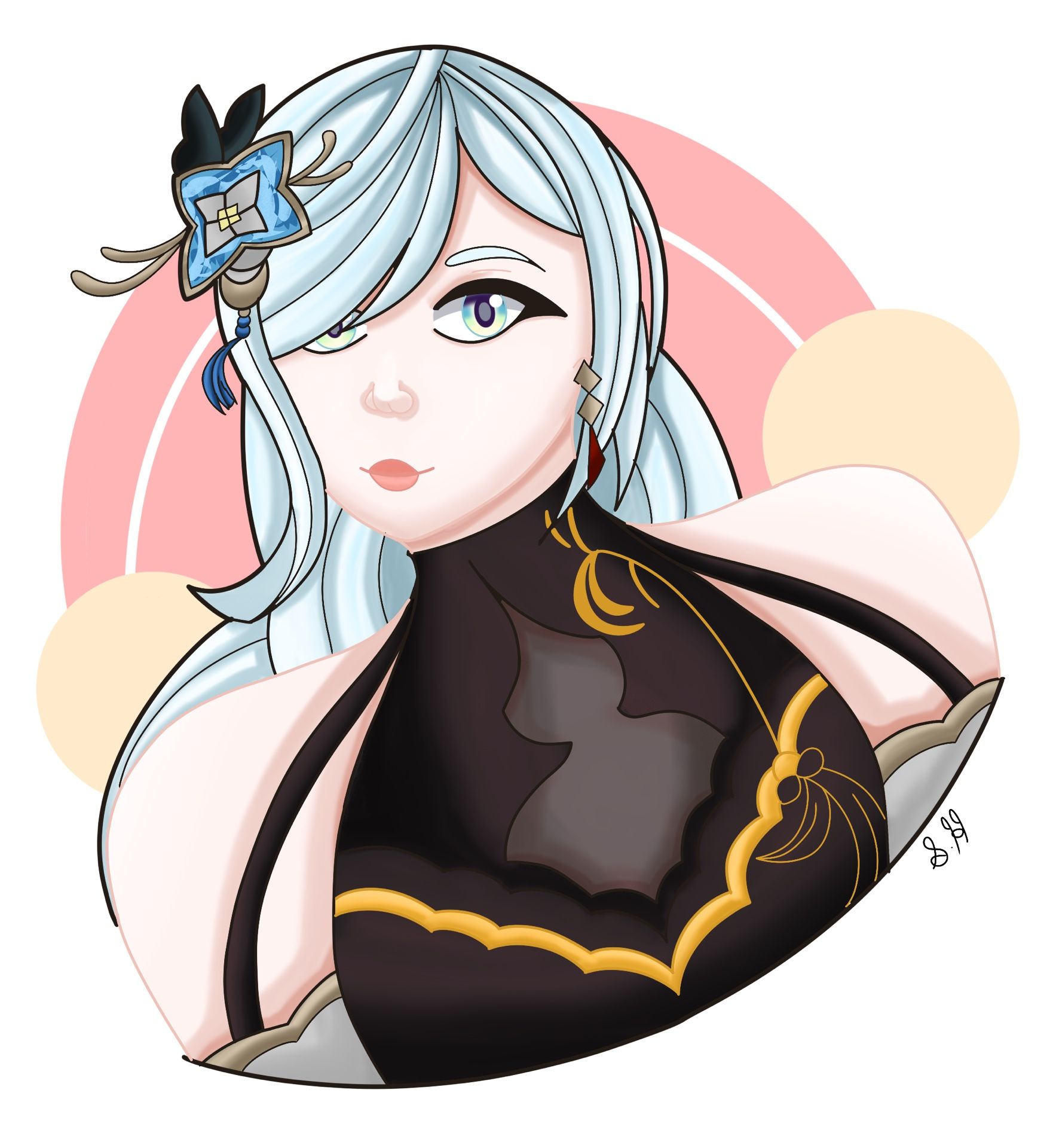 Shenhe Fanart (New Outfit) Genshin Impact | HoYoLAB