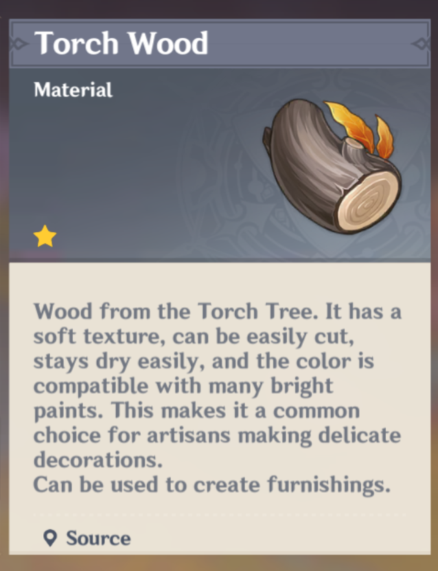 so about torch wood.. Genshin Impact | HoYoLAB