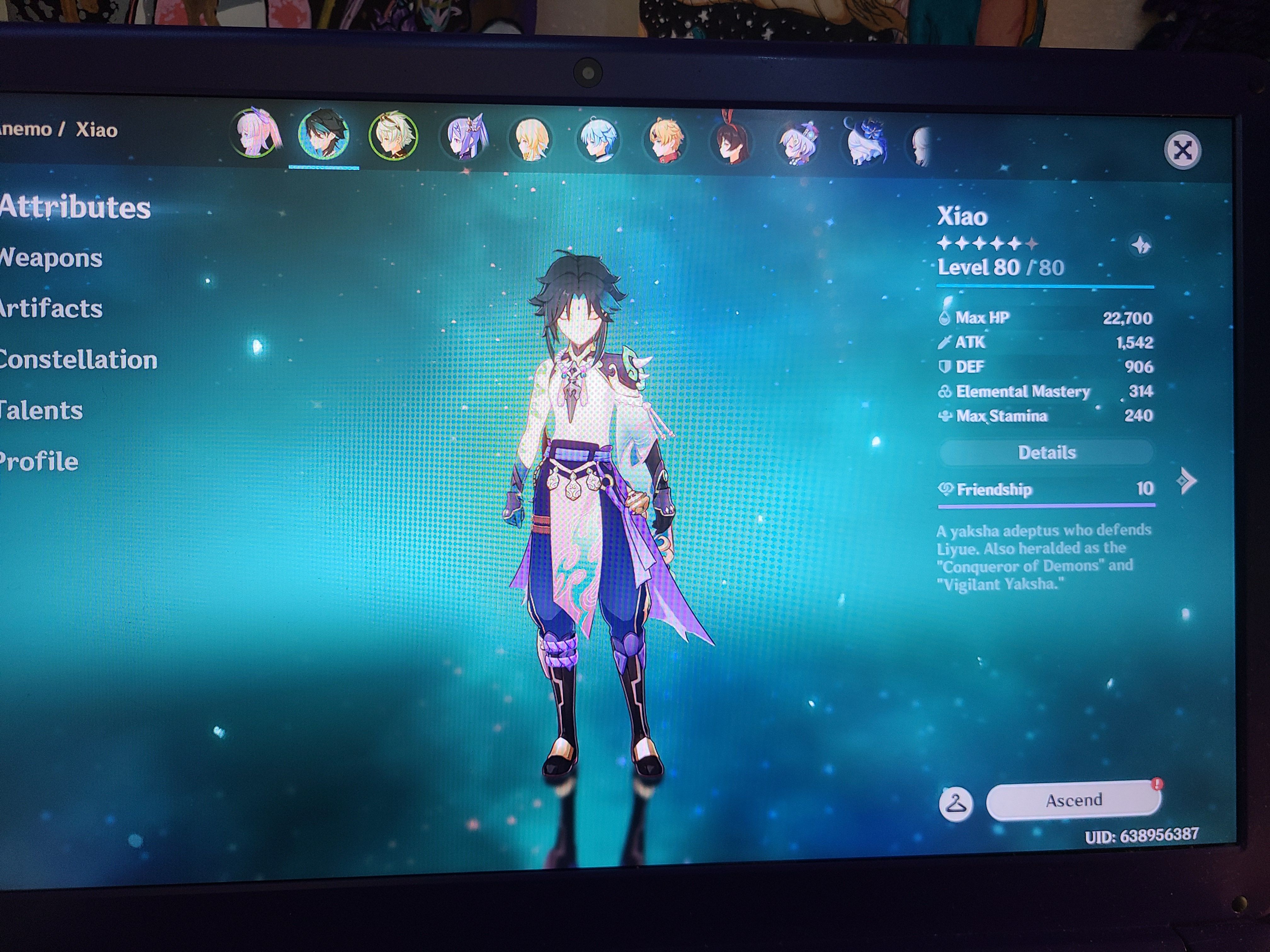 lvl 90 Xiao Genshin Impact | HoYoLAB