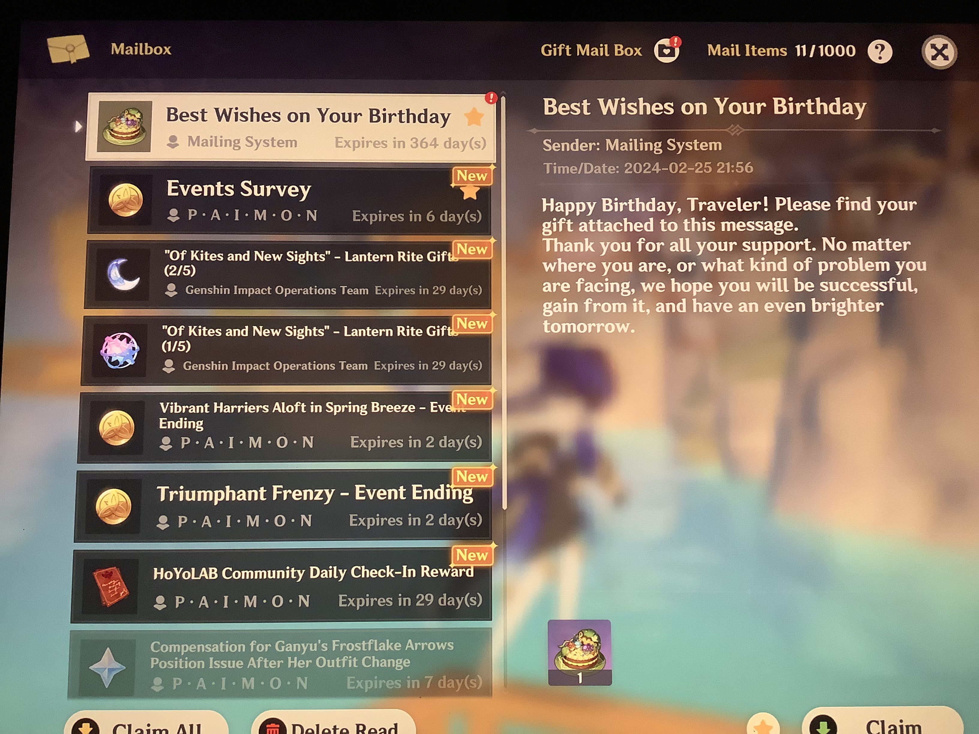 my birthday is today!! yayyaya :3 Genshin Impact | HoYoLAB