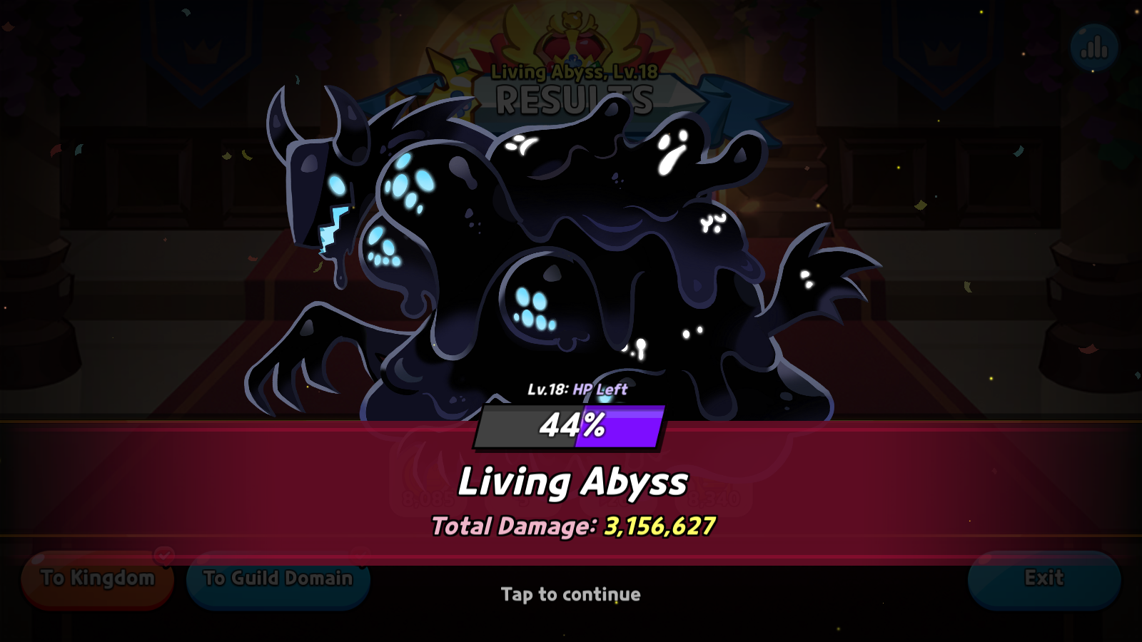 How much damage can my 3 strongest cookies do to the Living Abyss? (1 ...