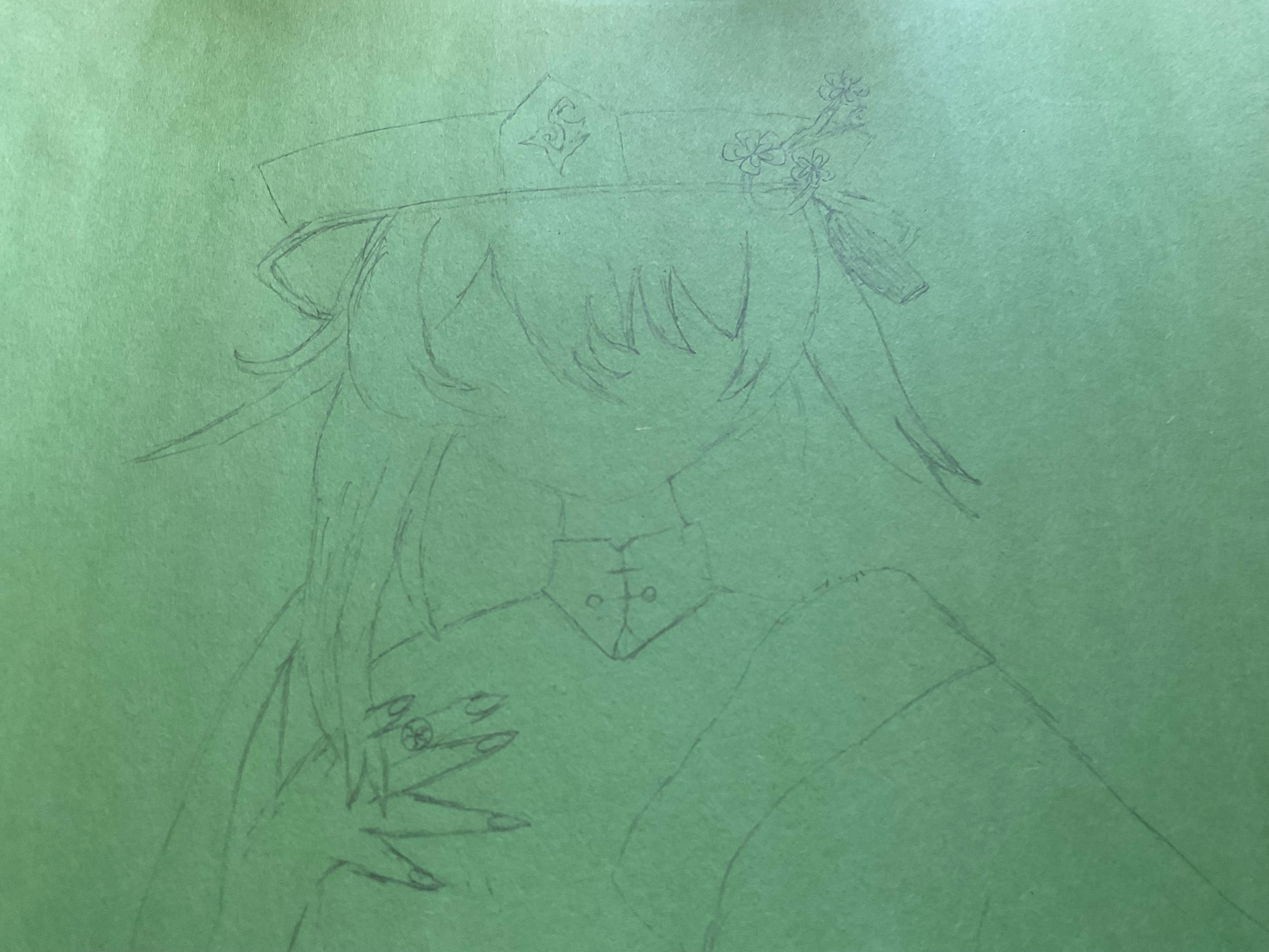 Drawing Hu Tao Pt. 3 ( Drawing Hu Tao's HARD ) Sorry I didn't add too ...